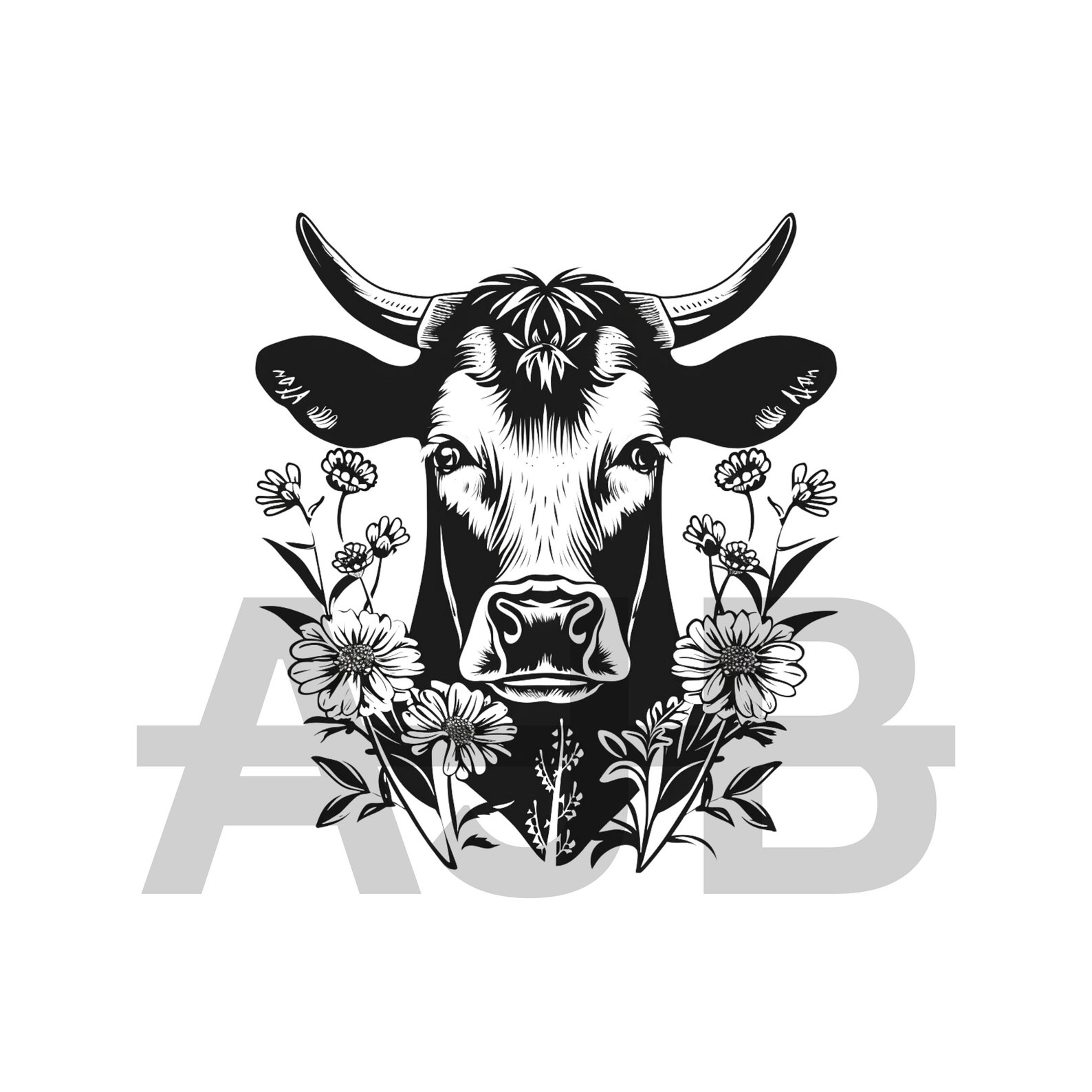 Cow Svg, Cow Head Svg, Cow Png, Cow Dxf, Cow Cricut File, Cow T-shirt ...