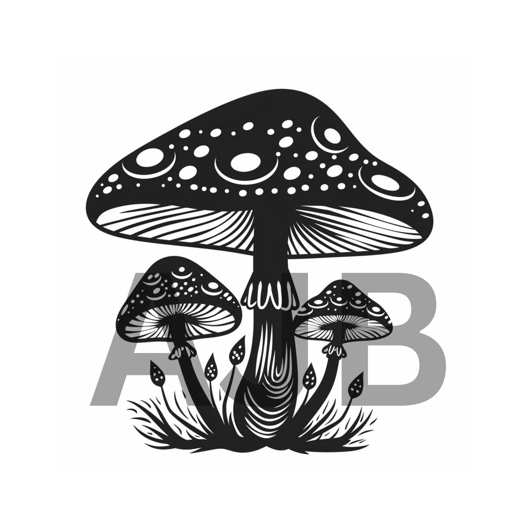 Mushroom Svg File, Mushroom Png File, Mushroom Dxf File, Mushroom Laser ...