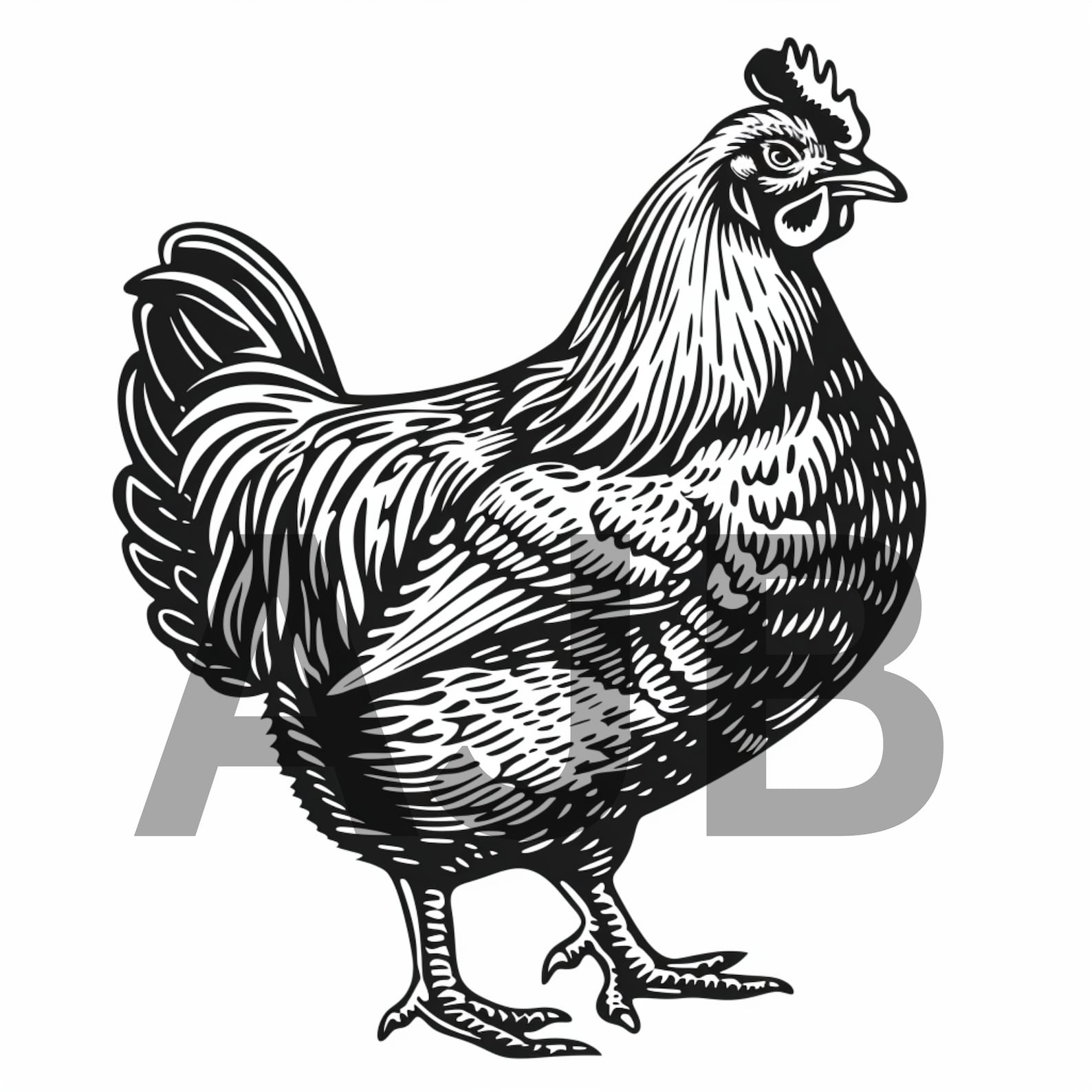 Chicken Svg, Chicken Png, Chicken Dxf, Chicken Cricut File, Chicken T ...
