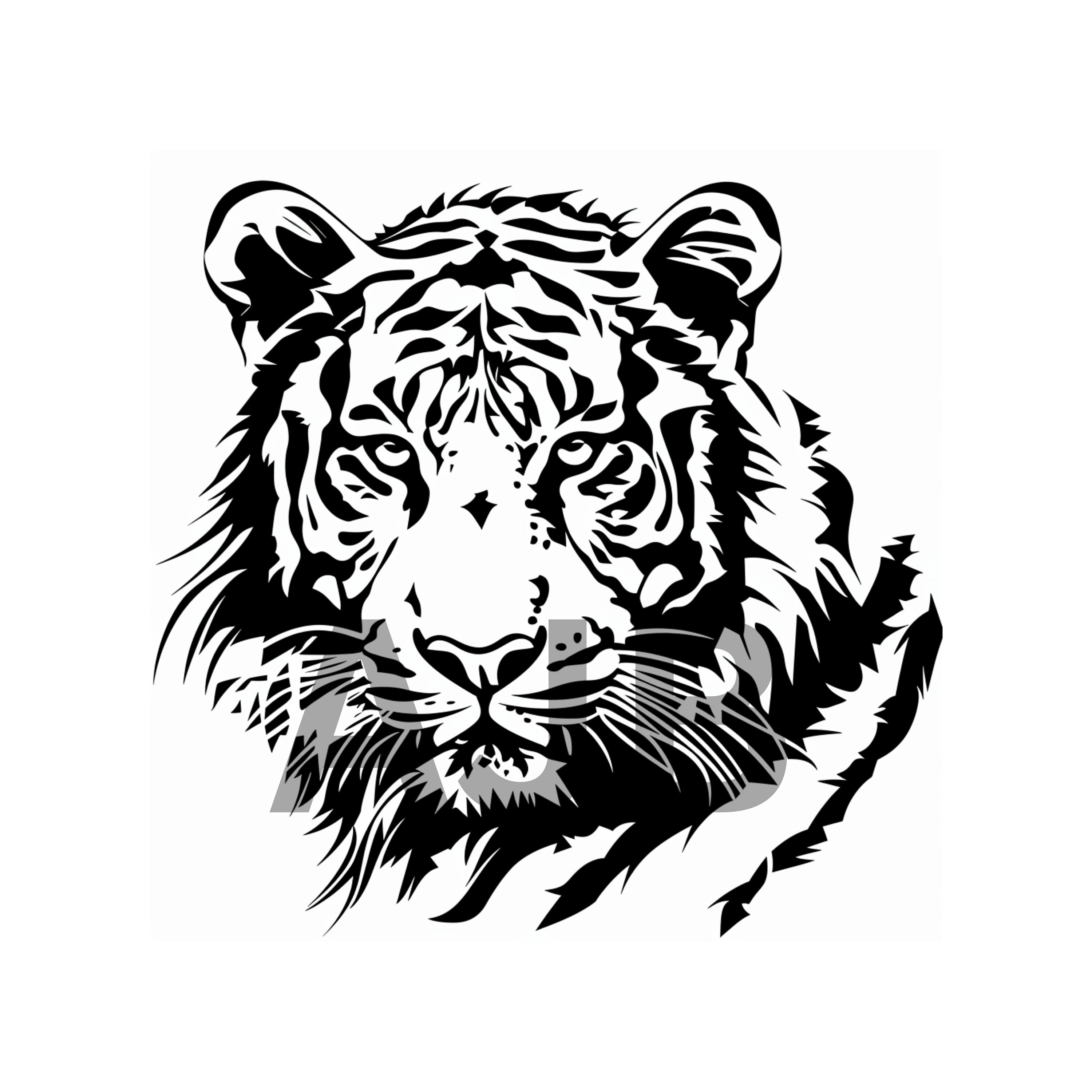 Tiger Svg File, Tiger Png File, Tiger Dxf File, Tiger Cricut , Tiger T ...