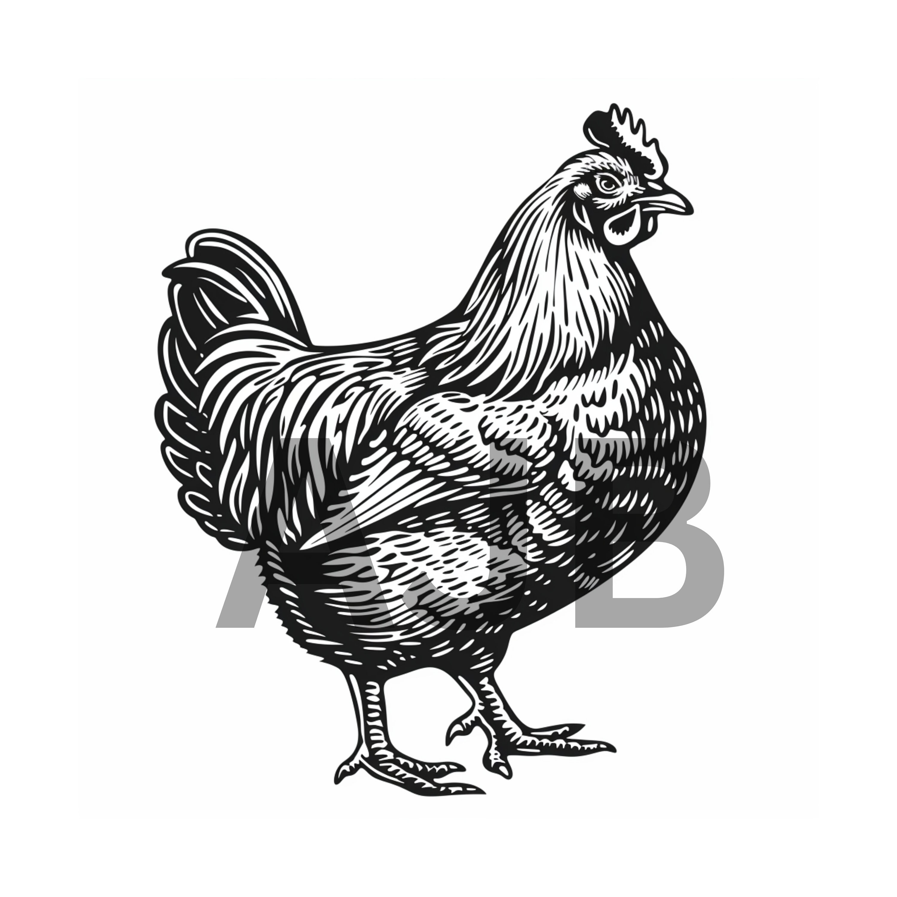 Chicken Svg, Chicken Png, Chicken Dxf, Chicken Cricut File, Chicken T ...