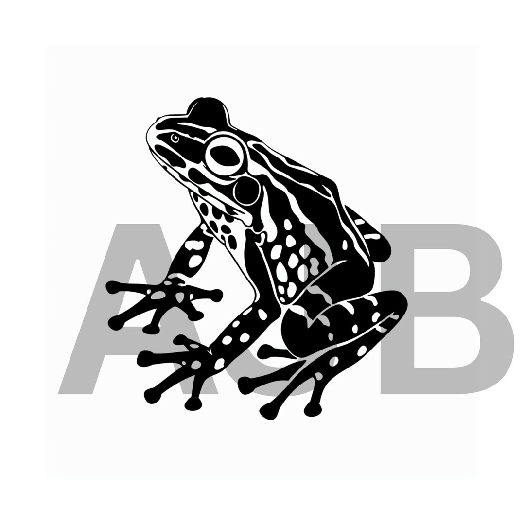 Frog Svg File, Frog Png, Frog Dxf, Frog Cricut File, Frog Laser ...