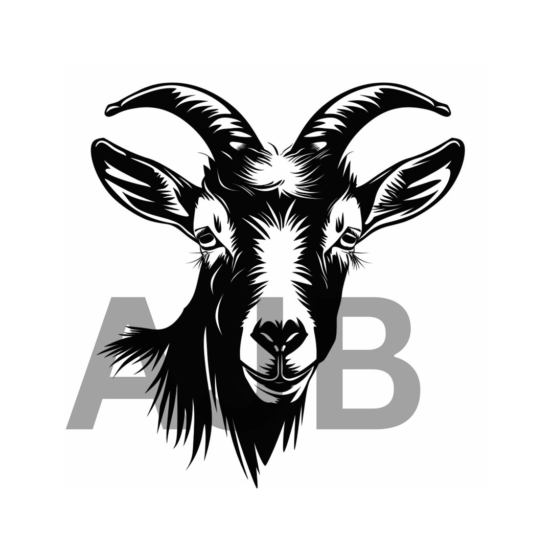 Goat Head SVG, PNG, DXF, Laser Cut File - Etsy