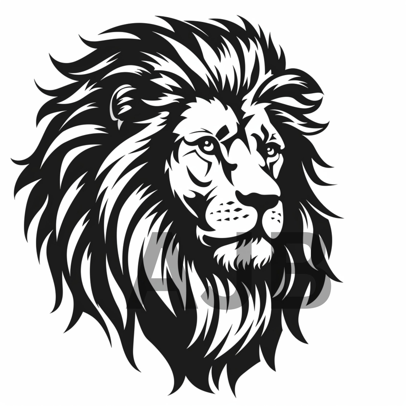 Lion Head Cut File, SVG PNG DXF, Laser Engraving, Cricut (digital ...