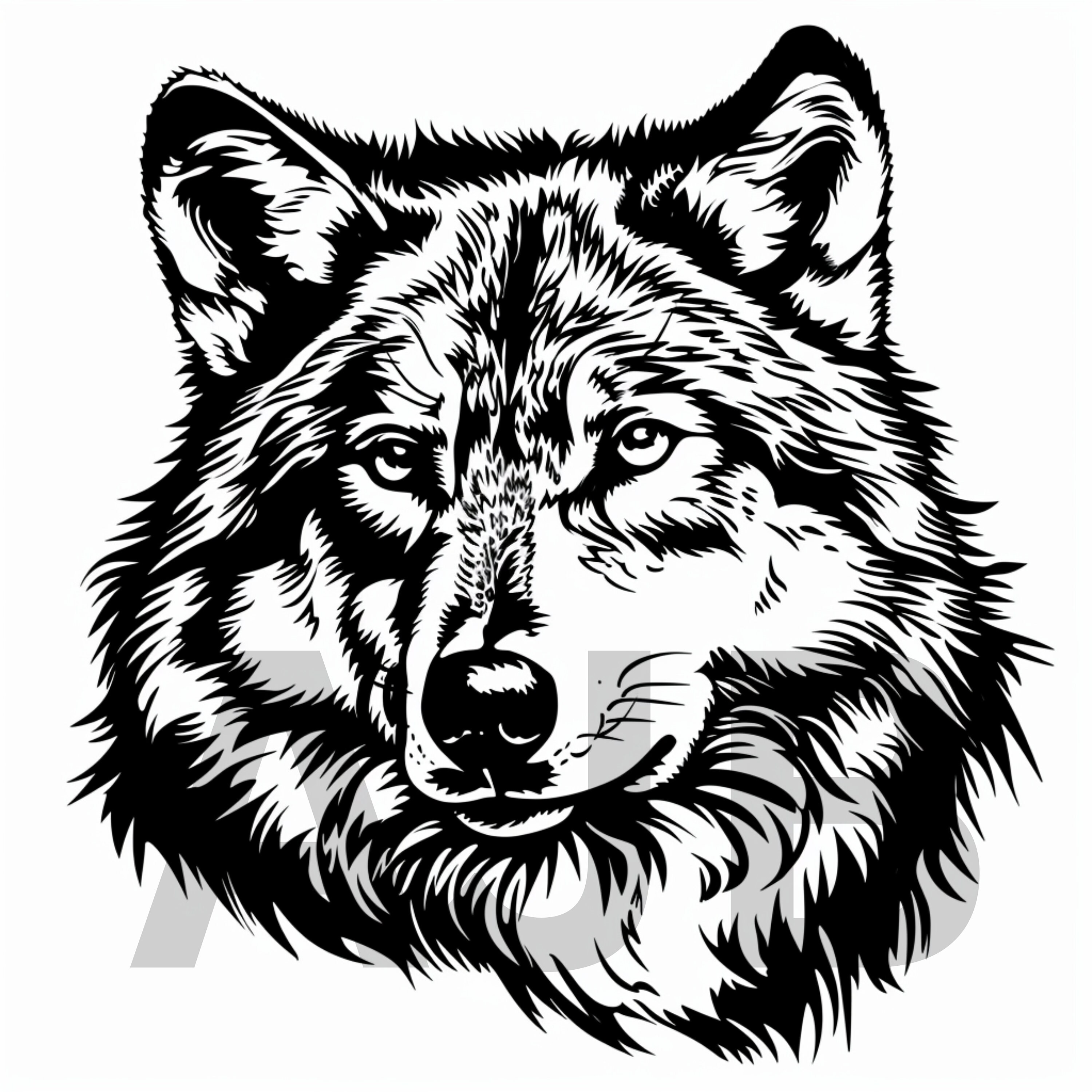 Wolf Svg, Wolf Png, Wolf Dxf, Wolf Cricut File, Wolf T-shirt Design ...