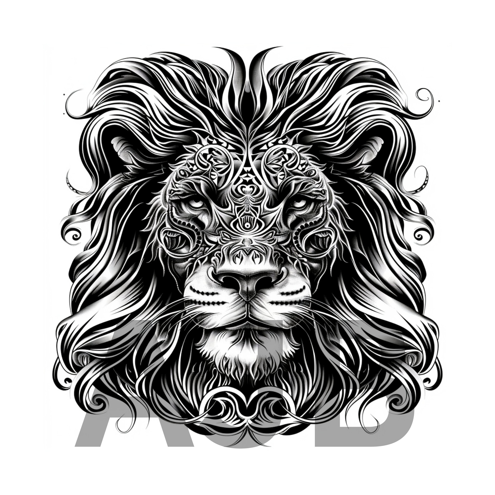 Lion Head Svg File, Lion Head Dxf File, Lionhead Dxf, Lionhead Cricut ...