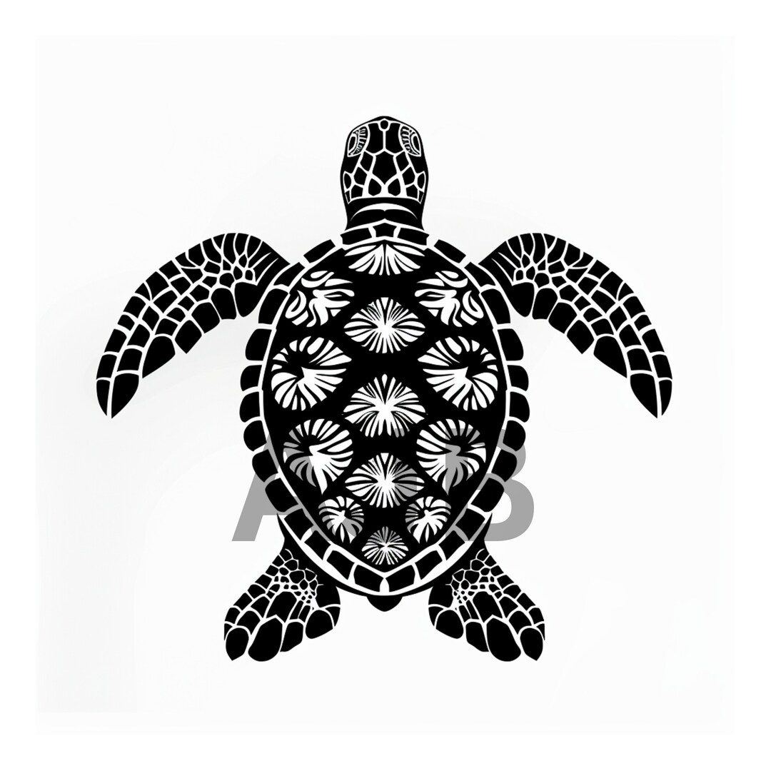 Turtle Svg File, Turtle Png File, Turtle Dxf File, Turtle Cricut Design ...