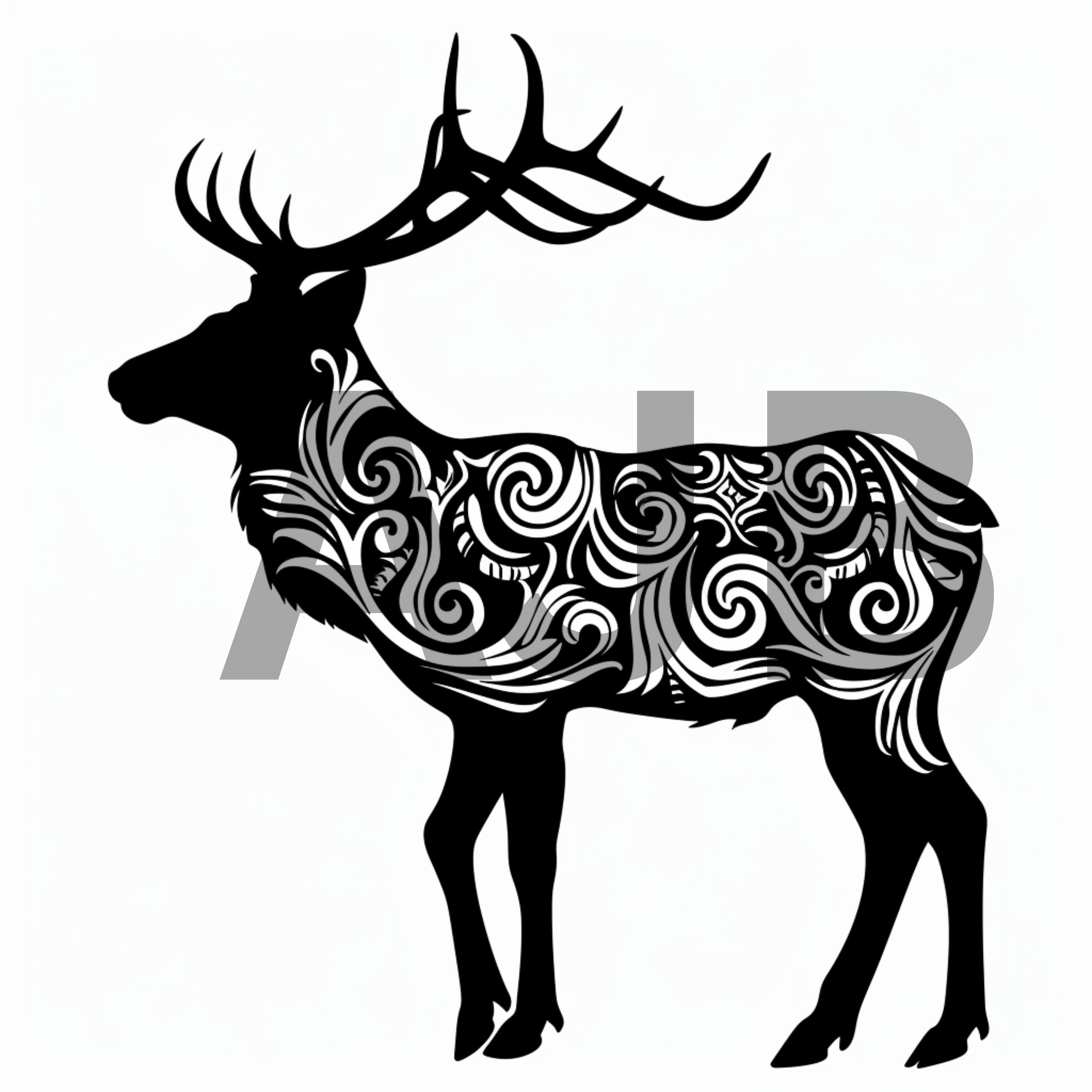 Elk Svg,elk Png, Elk Dxf, Elk Cricut File, Elk T-shirt Design, Elk ...