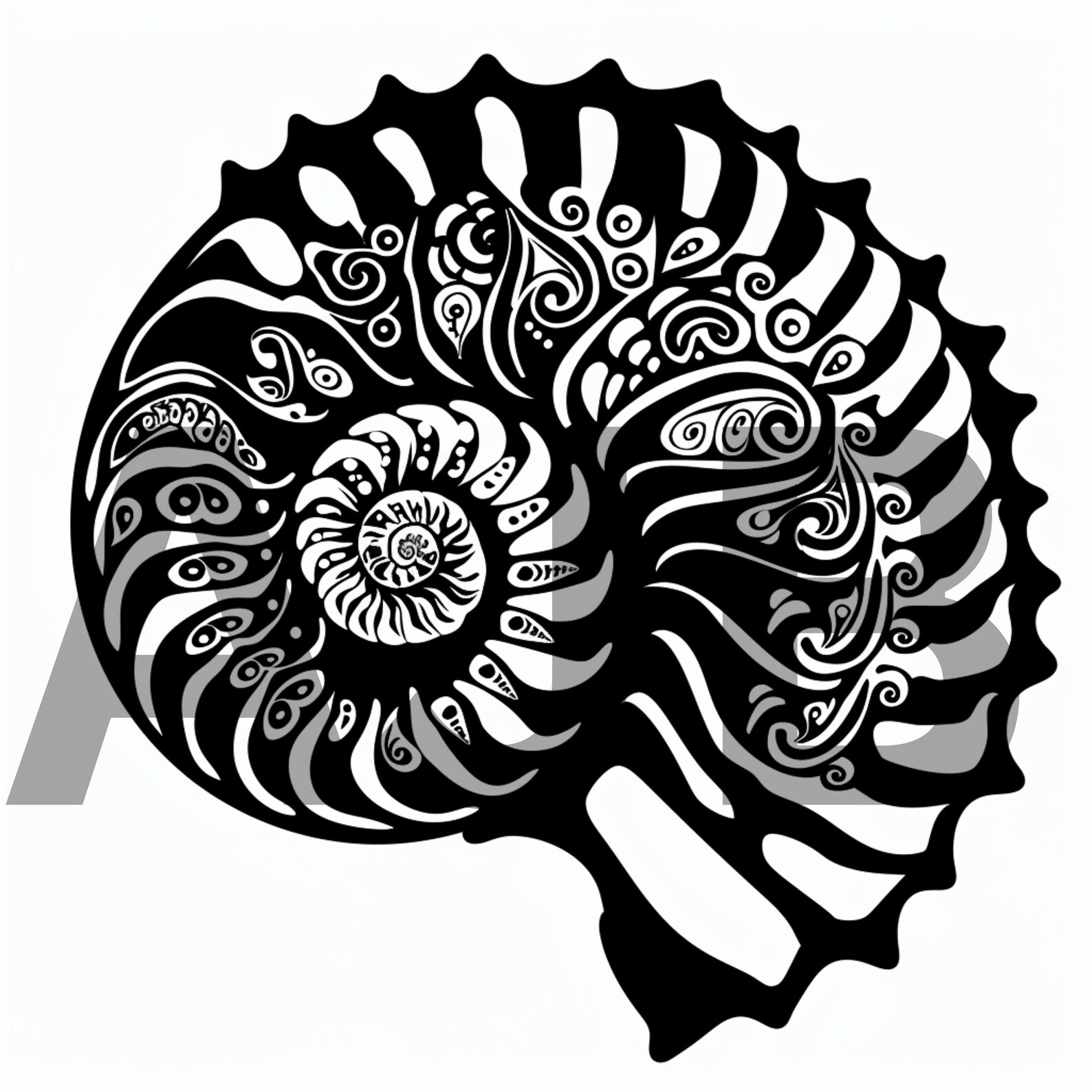 Seashell Svg File, Seashell Png File, Seashell Dxf File, Seashell ...