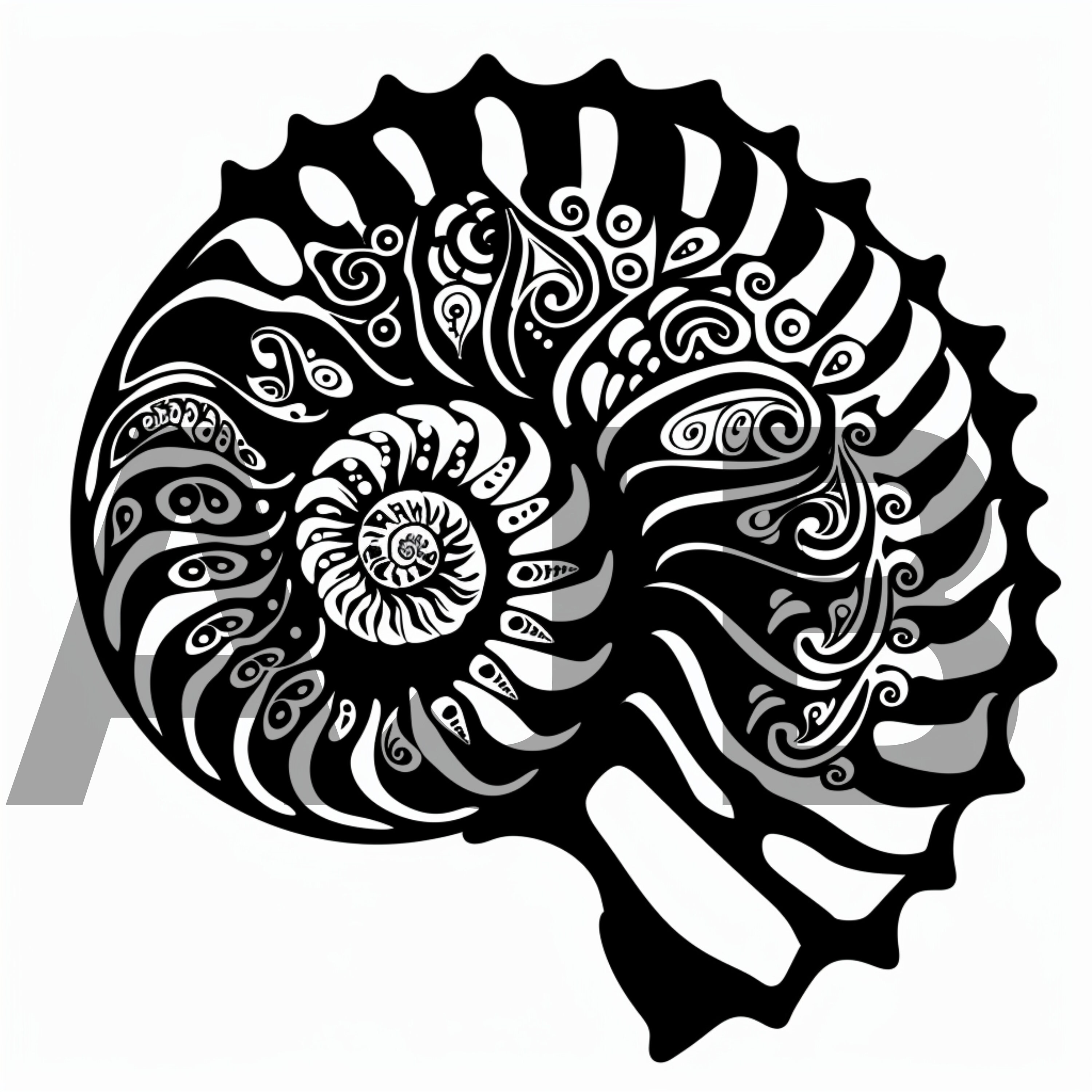 Seashell Svg File, Seashell Png File, Seashell Dxf File, Seashell ...