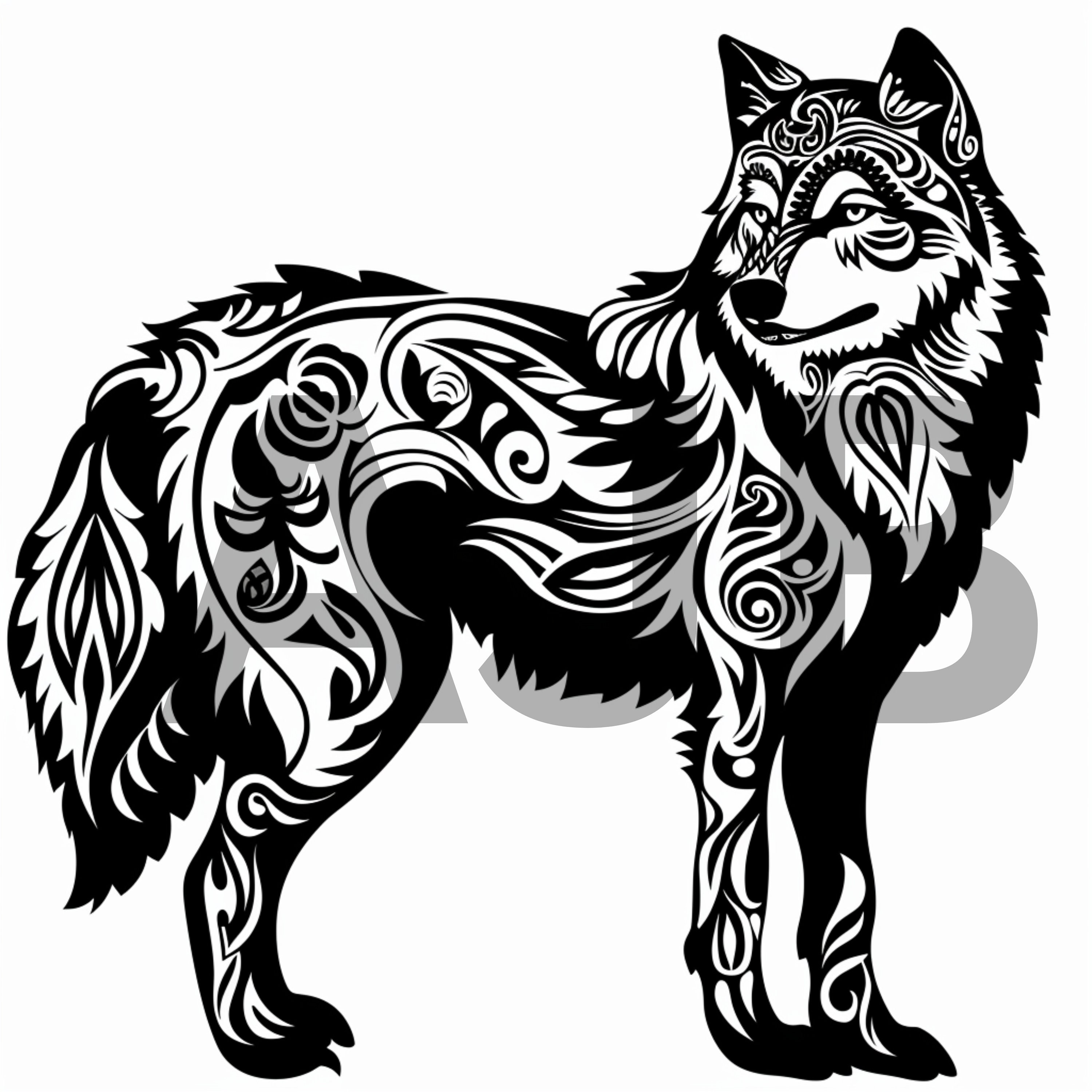 Wolf Svg, Wolf Png, Wolf Dxf, Wolf Cricut File, Wolf T-shirt Design ...