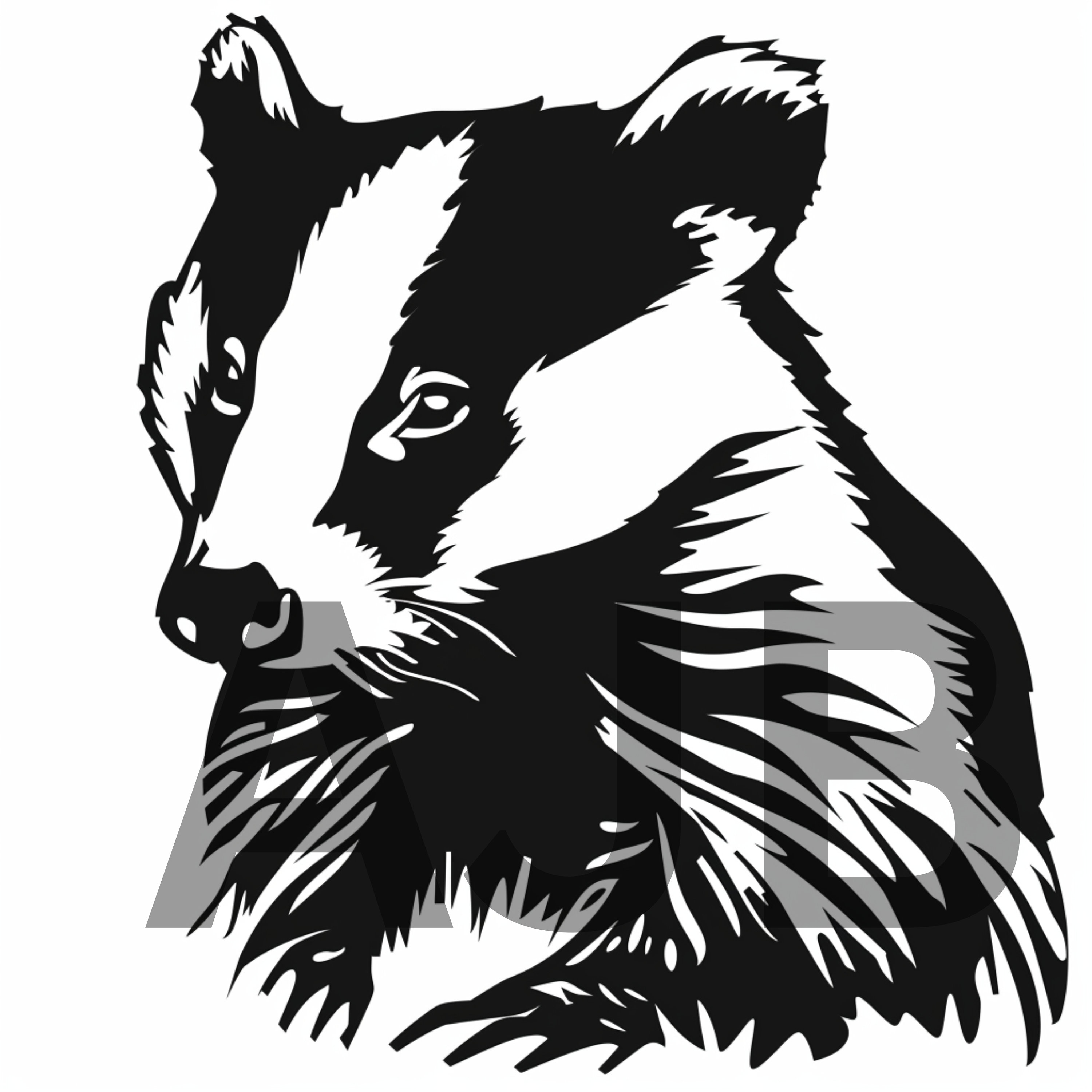 Badger Svg, Badger Png, Badger Dxf, Badger Cricut File, Badger T-shirt ...
