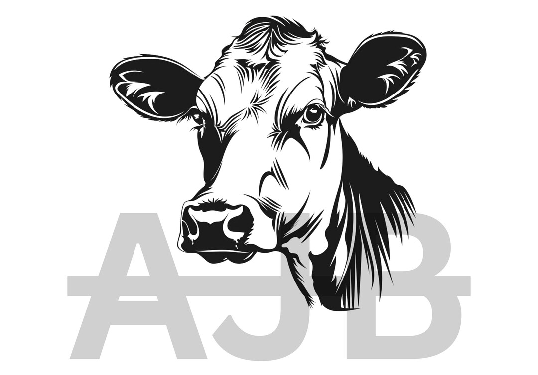 Cow Svg, Cow Head Svg, Cow Png, Cow Dxf, Cow Cricut File, Cow T-shirt ...