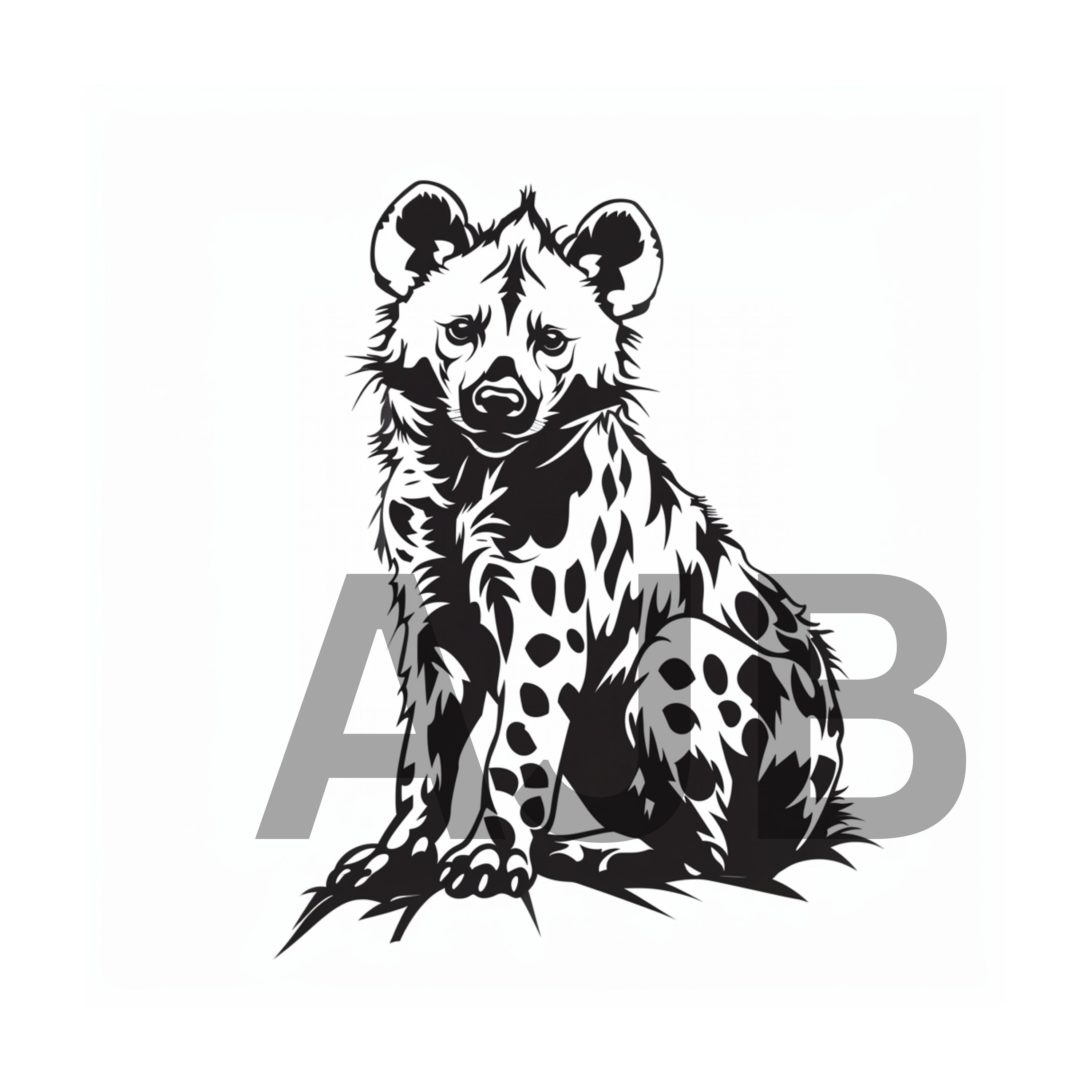 Hyena Svg File, Hyena Png File, Hyena Dxf File, Hyena Laser Engraving ...