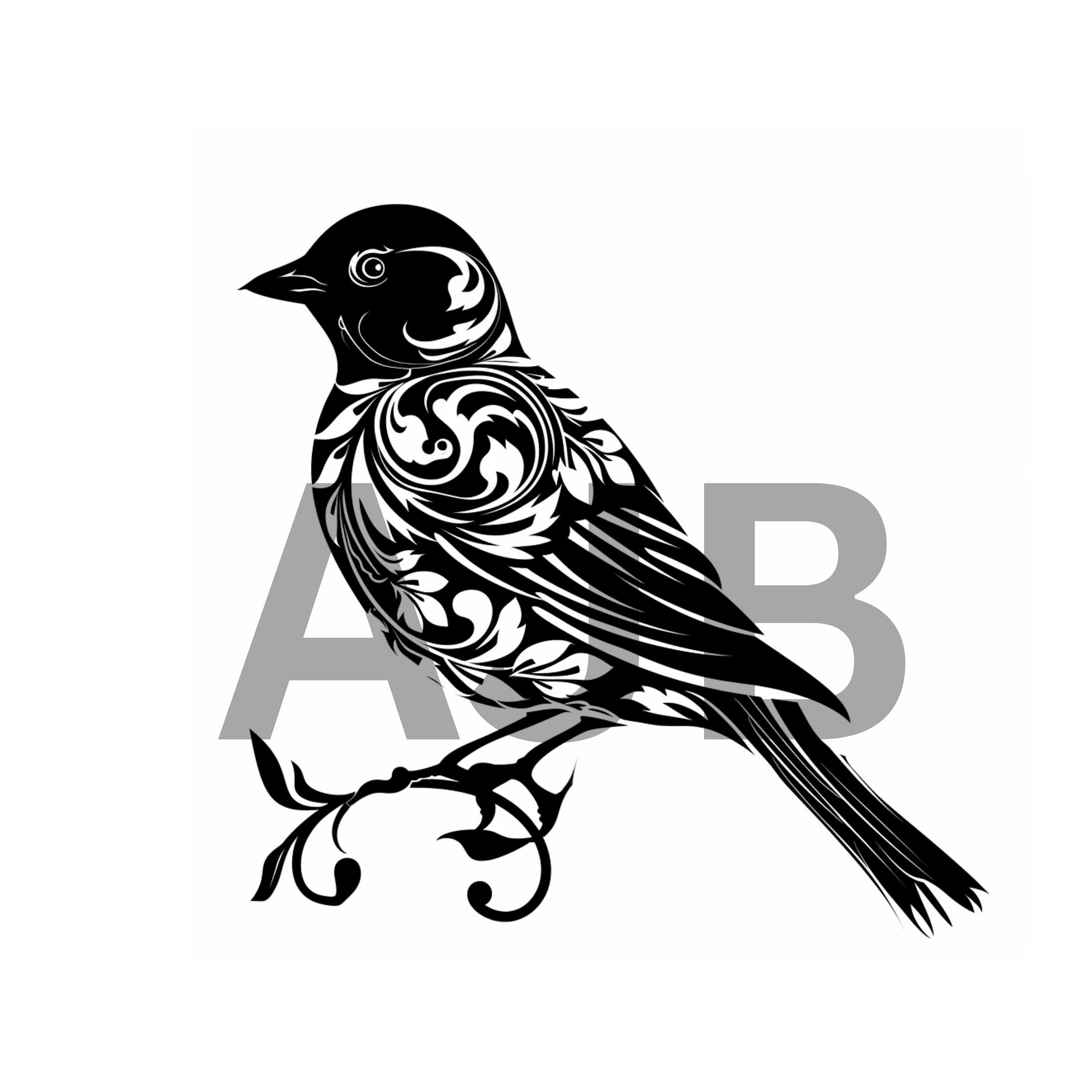 Bird Svg File, Bird Png File, Bird Dxf File, Bird Laser Engraving File ...