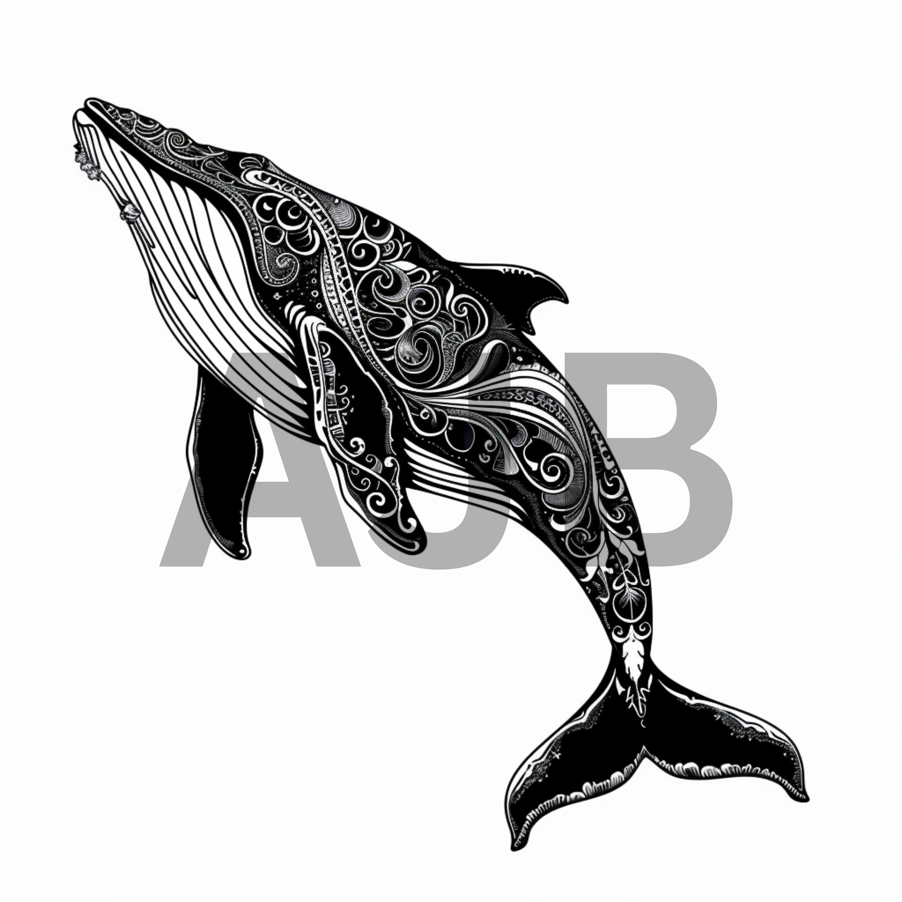Whale Svg File, Whale Png, Whale Dxf, Whale T-shirt Design, Whale ...