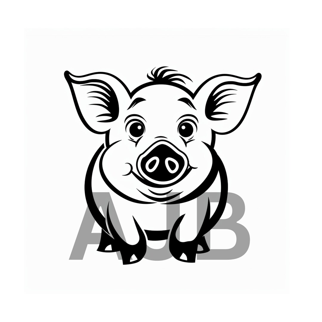Pig Svg, Pig Png, Pig Dxf, Pig Cricut File, Pig T-shirt Design, Pig ...