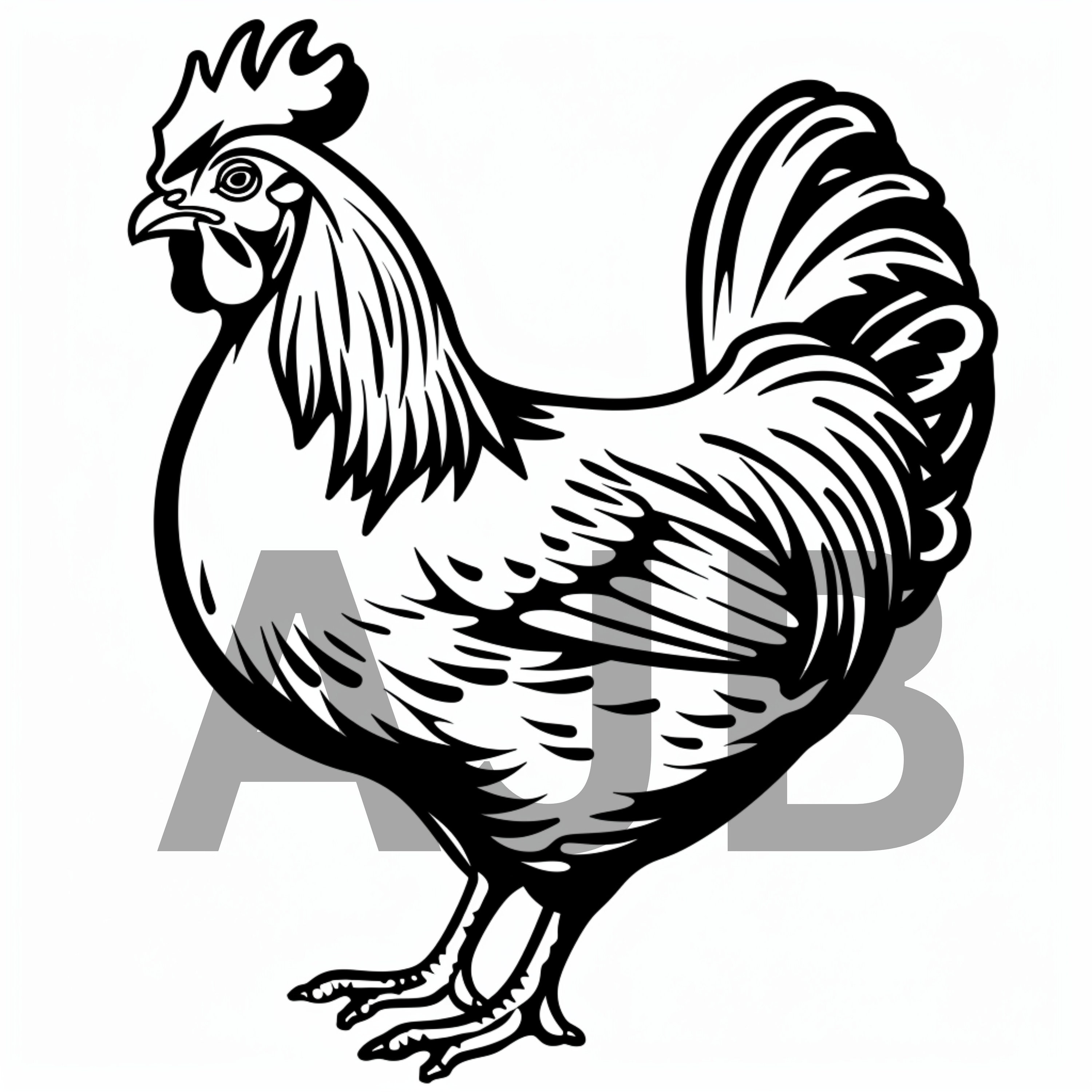 Chicken Svg, Chicken Png, Chicken Dxf, Chicken Cricut File, Chicken T ...