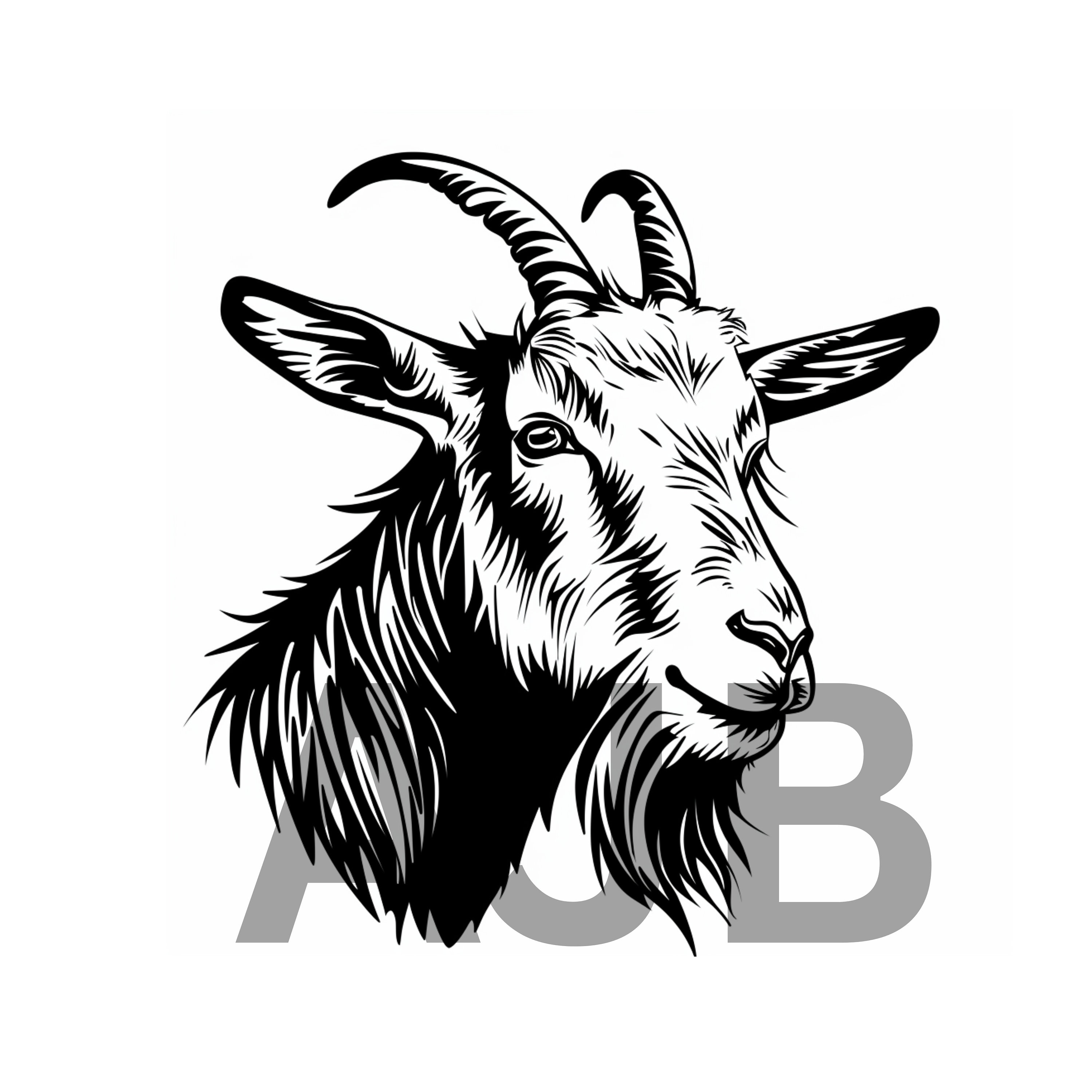 Goat Svg File, Goat Png File, Goat Dxf File, Goat Laser Engraving File ...