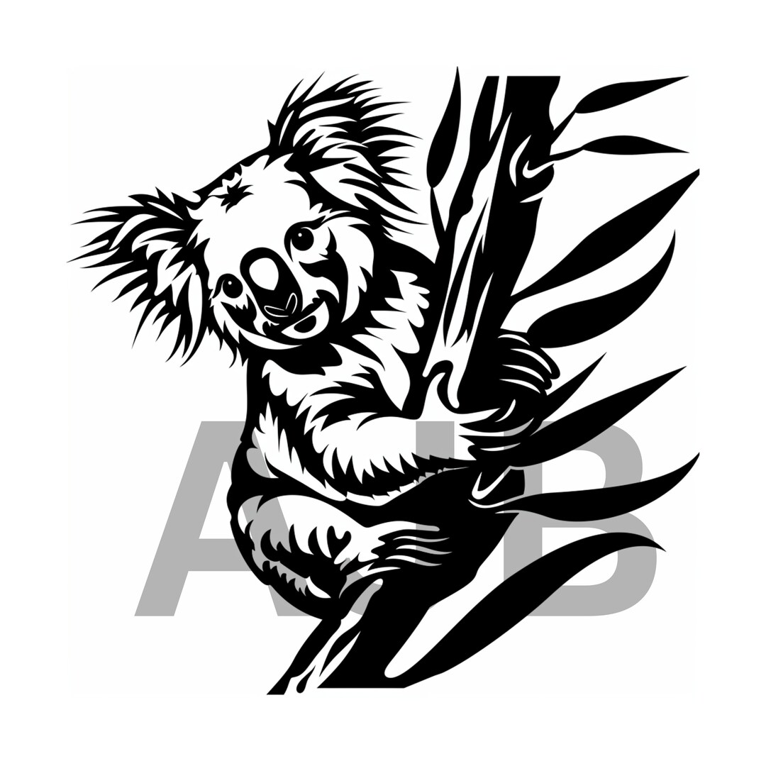 Koala Bear SVG, PNG, DXF, Cricut Cut File (digital Download) - Etsy