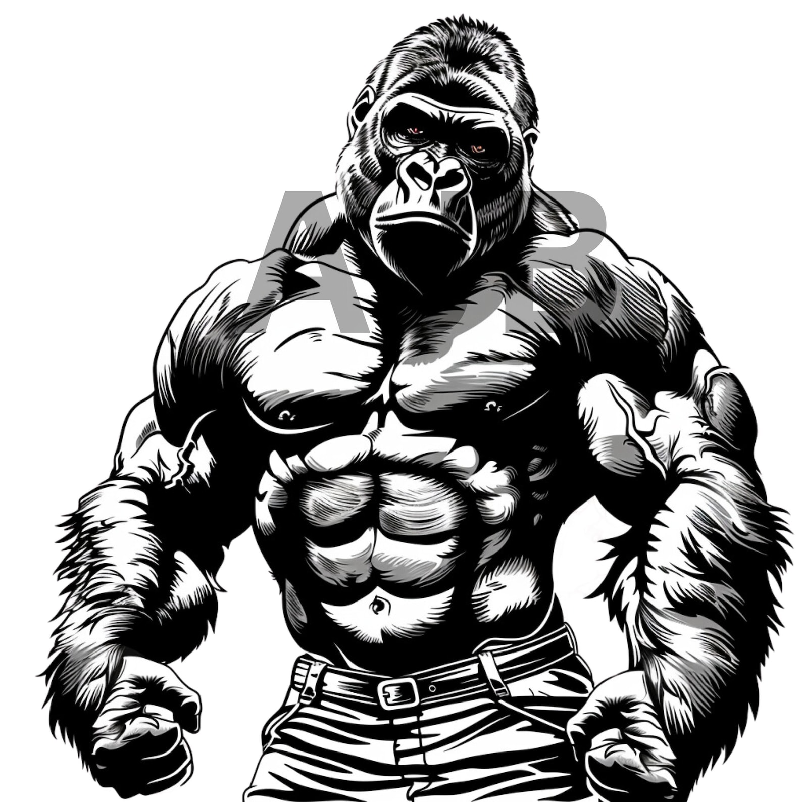 Muscular Gorilla SVG, Gorilla Svg, Gorilla Superhero ,cut File for ...