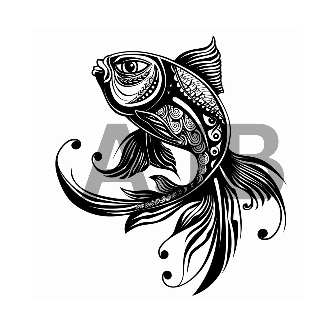 Fish Svg File, Fish Png, Fish Dxf, Fish Cricut File, Fish T-shirt ...