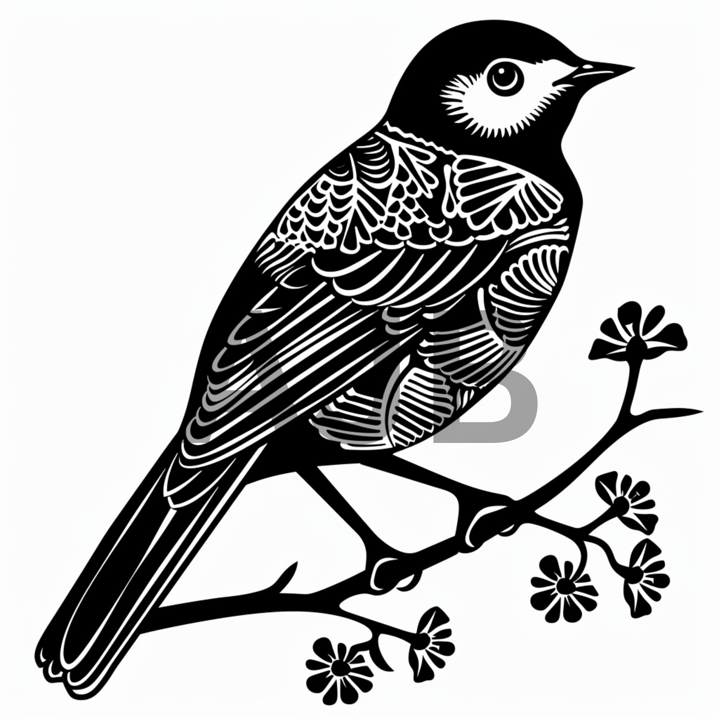 Bird Svg File, Bird Png File, Bird Dxf File, Bird Laser Engraving File ...