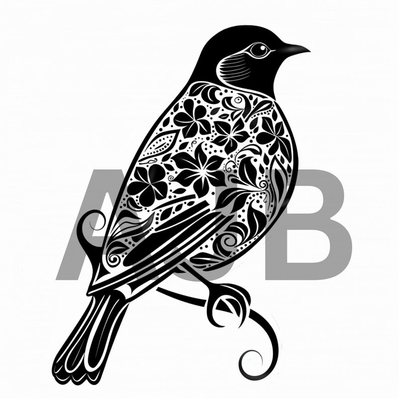 Bird Svg File, Bird Png File, Bird Dxf File, Bird Laser Engraving File ...