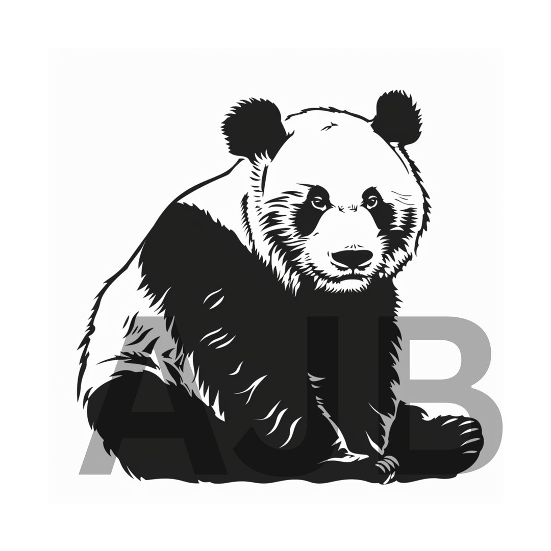 Panda Svg, Panda Png, Panda Dxf, Panda T-shirt Design, Panda Cricut ...