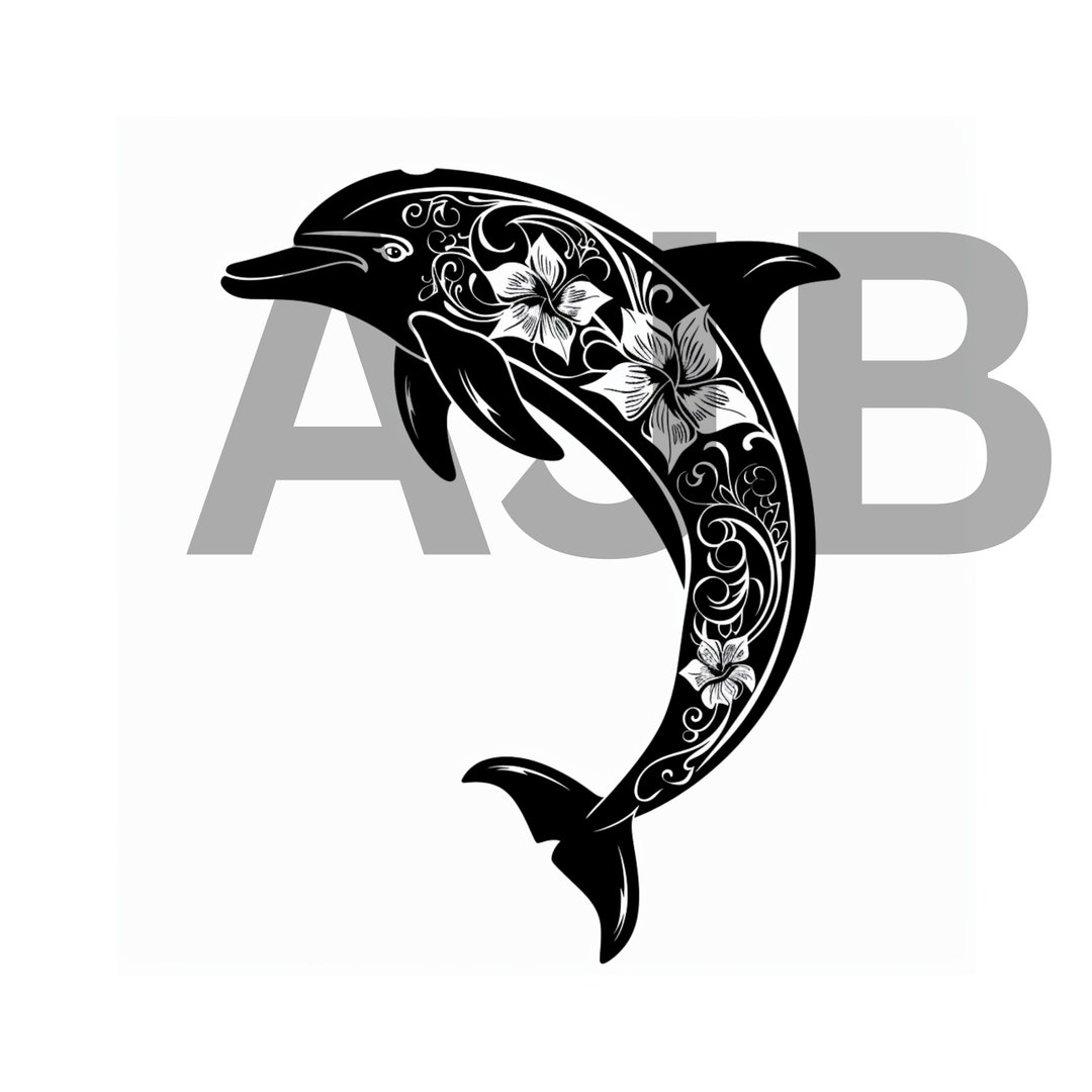 Dolphin Svg, Dolphin Png, Dolphin Dxf, Dolphin Cricut File, Dolphin T ...