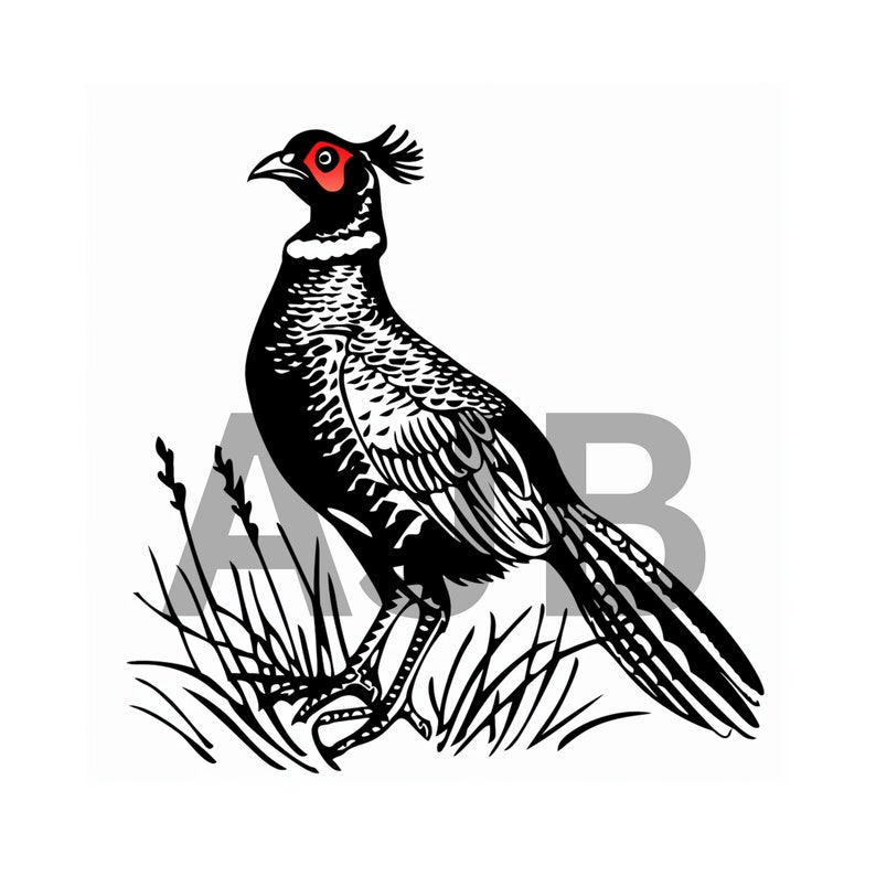 Pheasant Svg File, Pheasant Png File, Pheasant Dxf File, Pheasant Laser ...