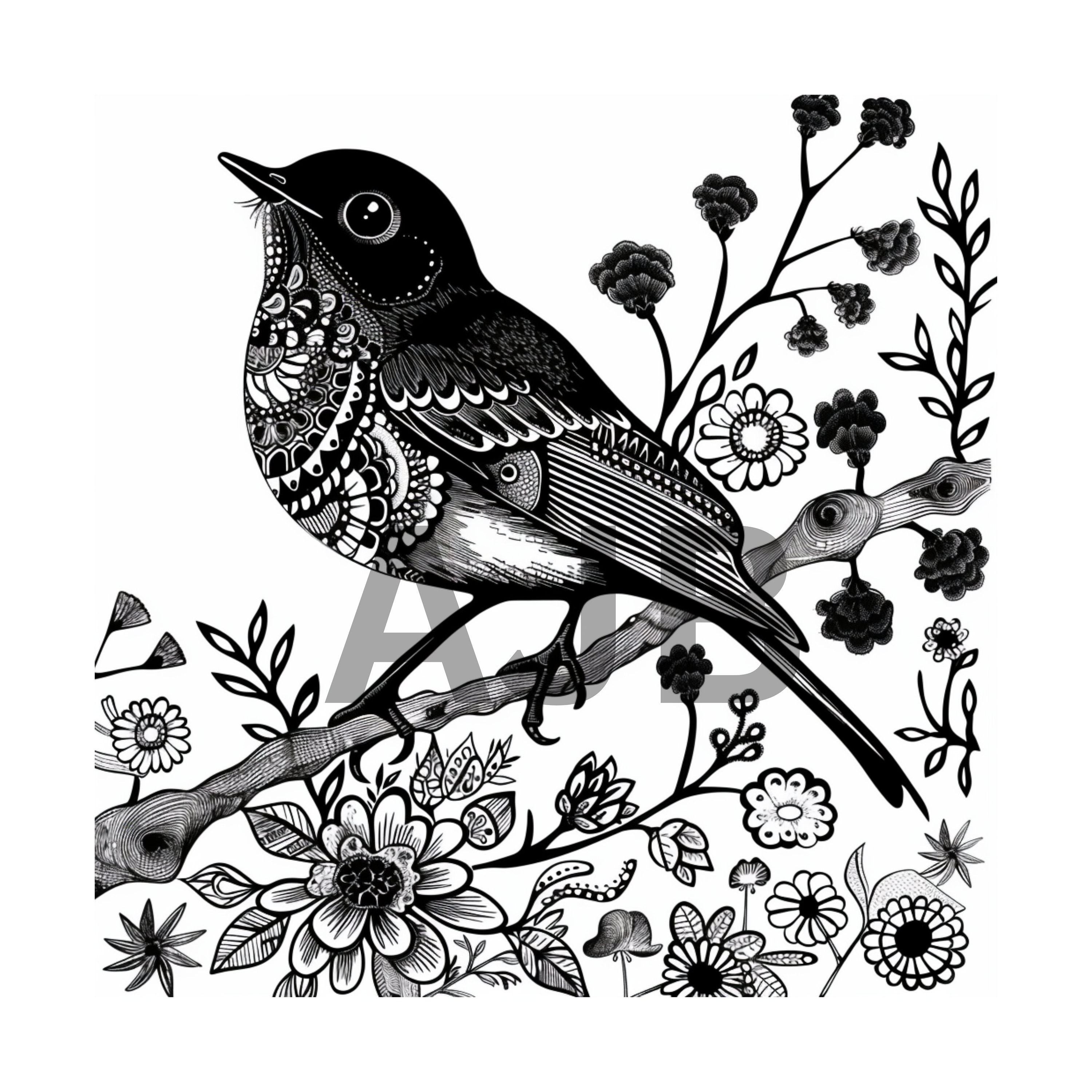 Bird Svg File, Bird Png File, Bird Dxf File, Bird Laser Engraving File ...