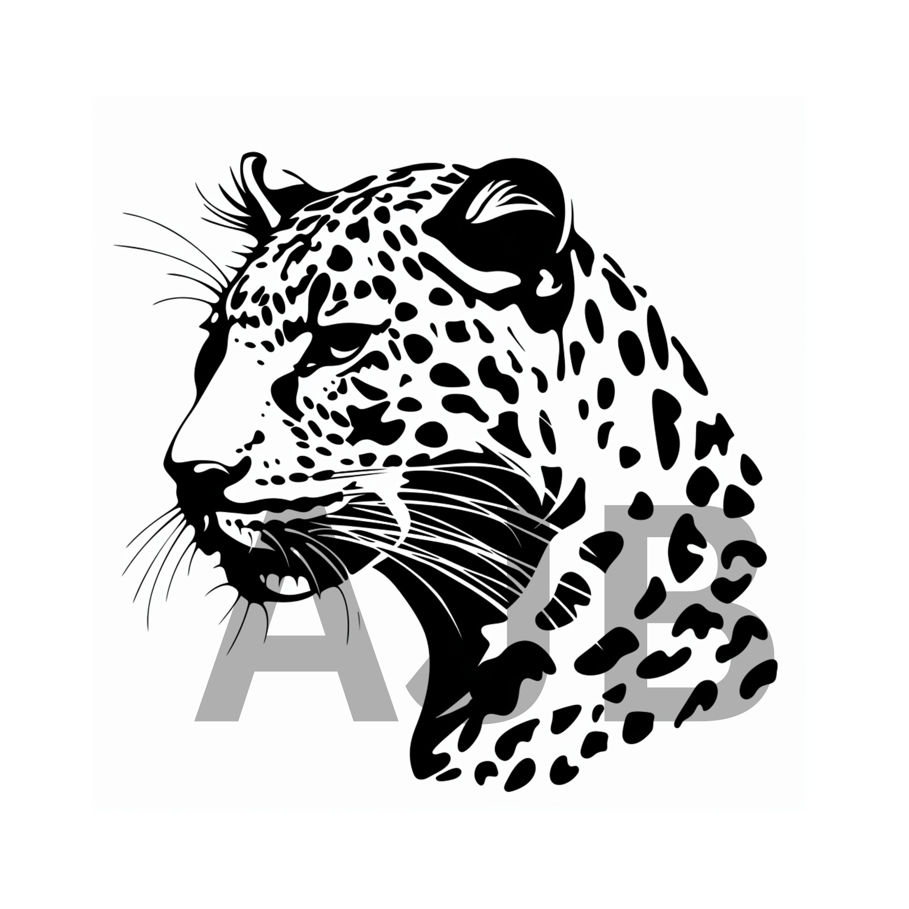Leopard Svg File, Leopard Png File, Leopard Dxf File, Leopard Laser ...