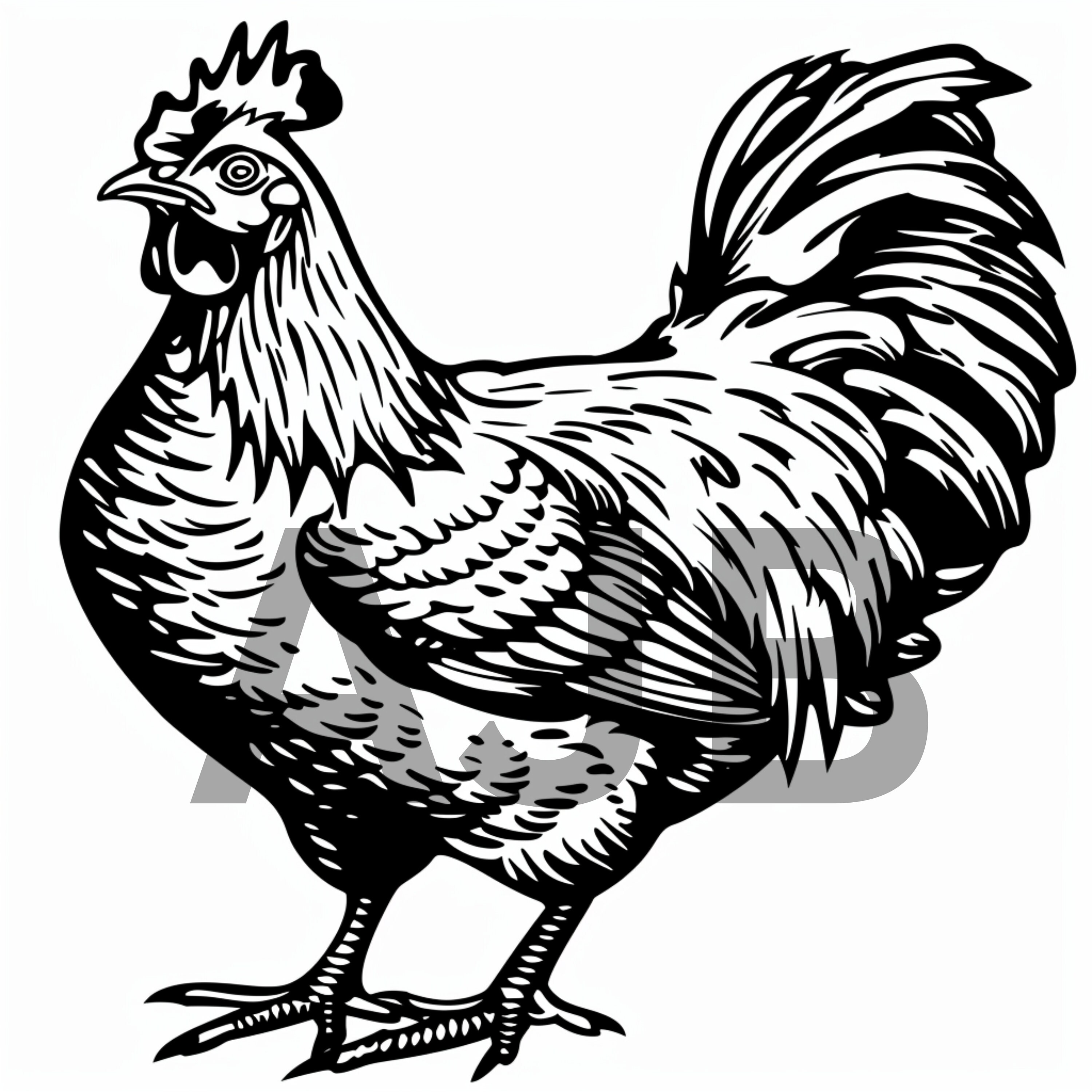 Chicken Svg, Chicken Png, Chicken Dxf, Chicken Cricut File, Chicken T ...