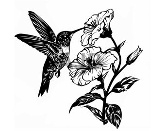 Hummingbird Svg File, Hummingbird Png File, Hummingbird Dxf File ...