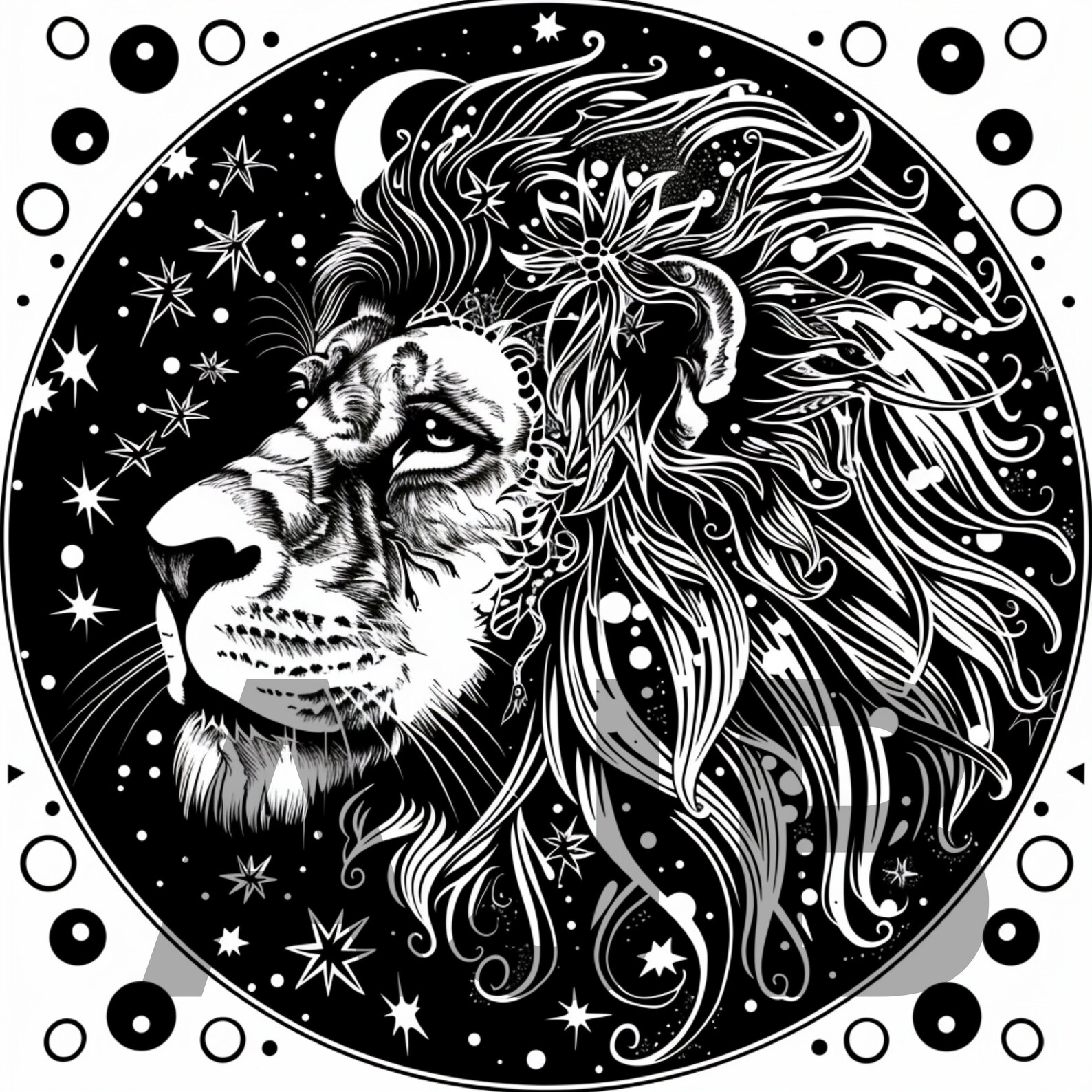 Lion Head Svg File, Lion Head Png File, Lion Head Dxf File, Lionhead ...