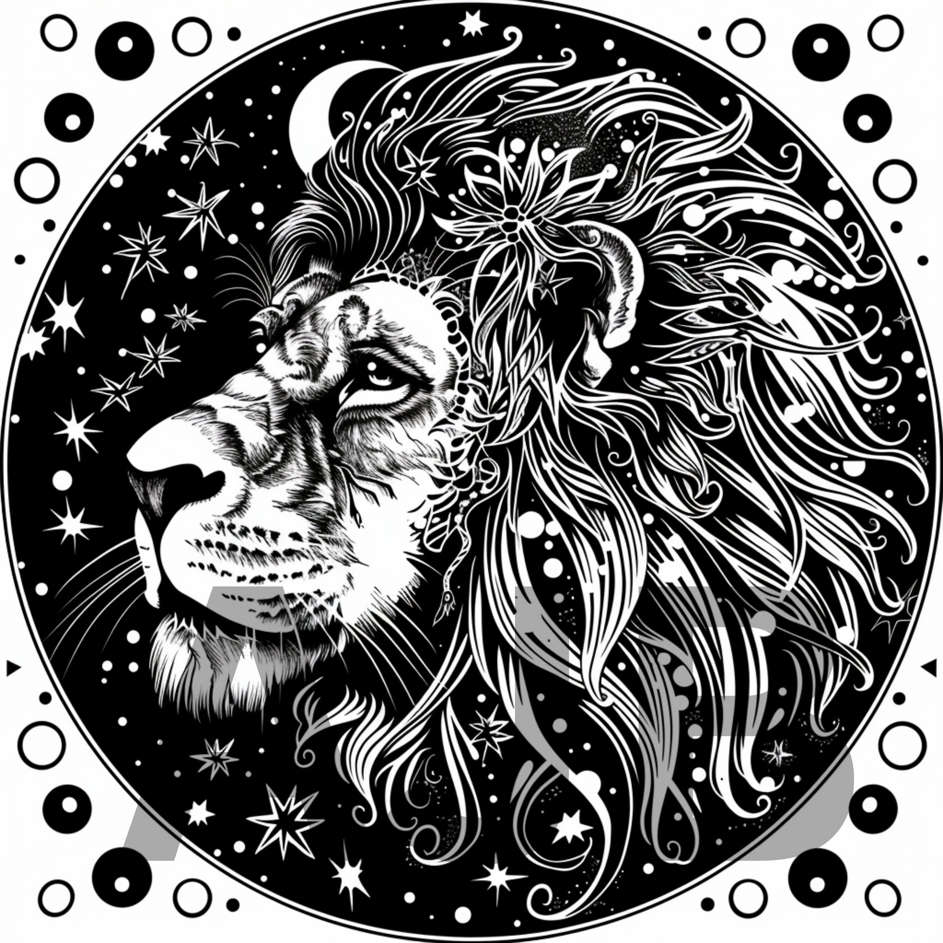 Lion Head Svg File, Lion Head Png File, Lion Head Dxf File, Lionhead ...
