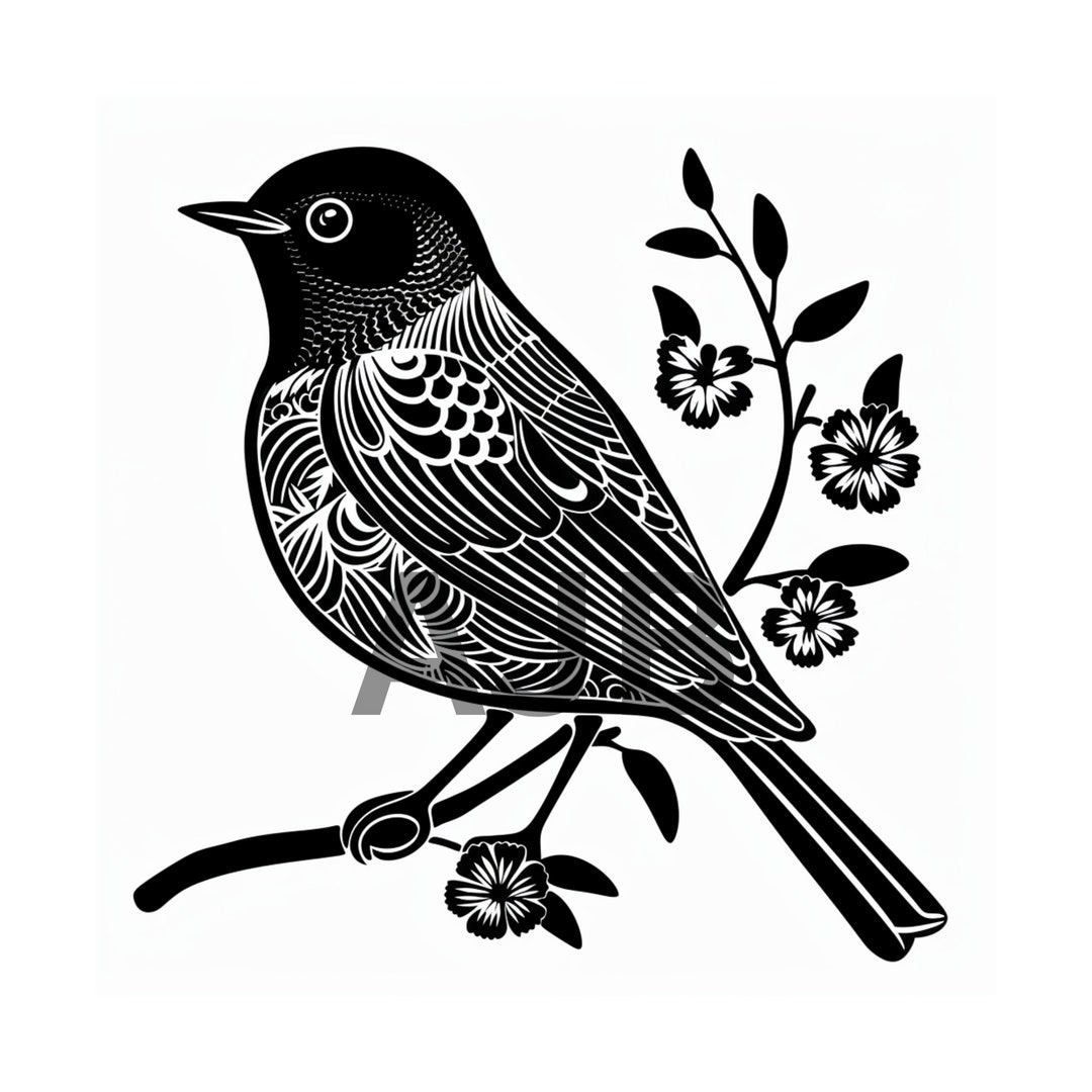 Bird Svg File, Bird Png File, Bird Dxf File, Bird Laser Engraving File ...