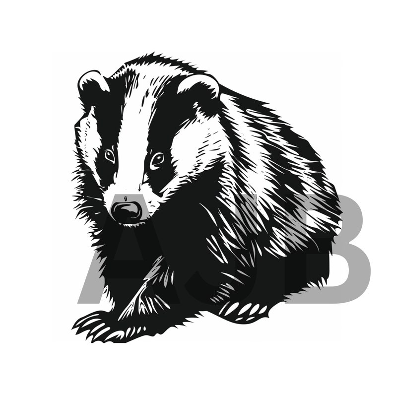 Badger Svg, Badger Png, Badger Dxf, Badger Cricut File, Badger T-shirt ...