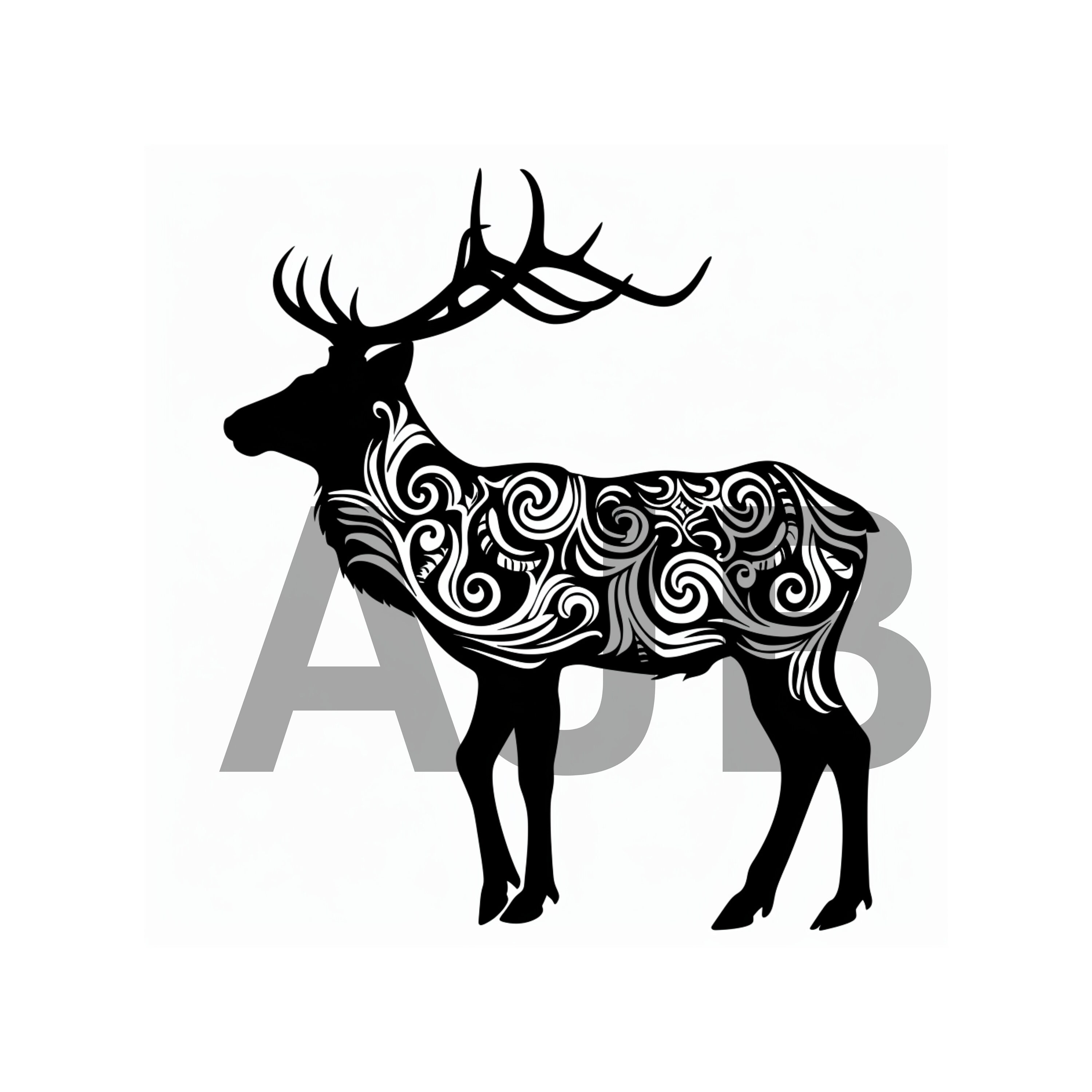 Elk Svg,elk Png, Elk Dxf, Elk Cricut File, Elk T-shirt Design, Elk ...