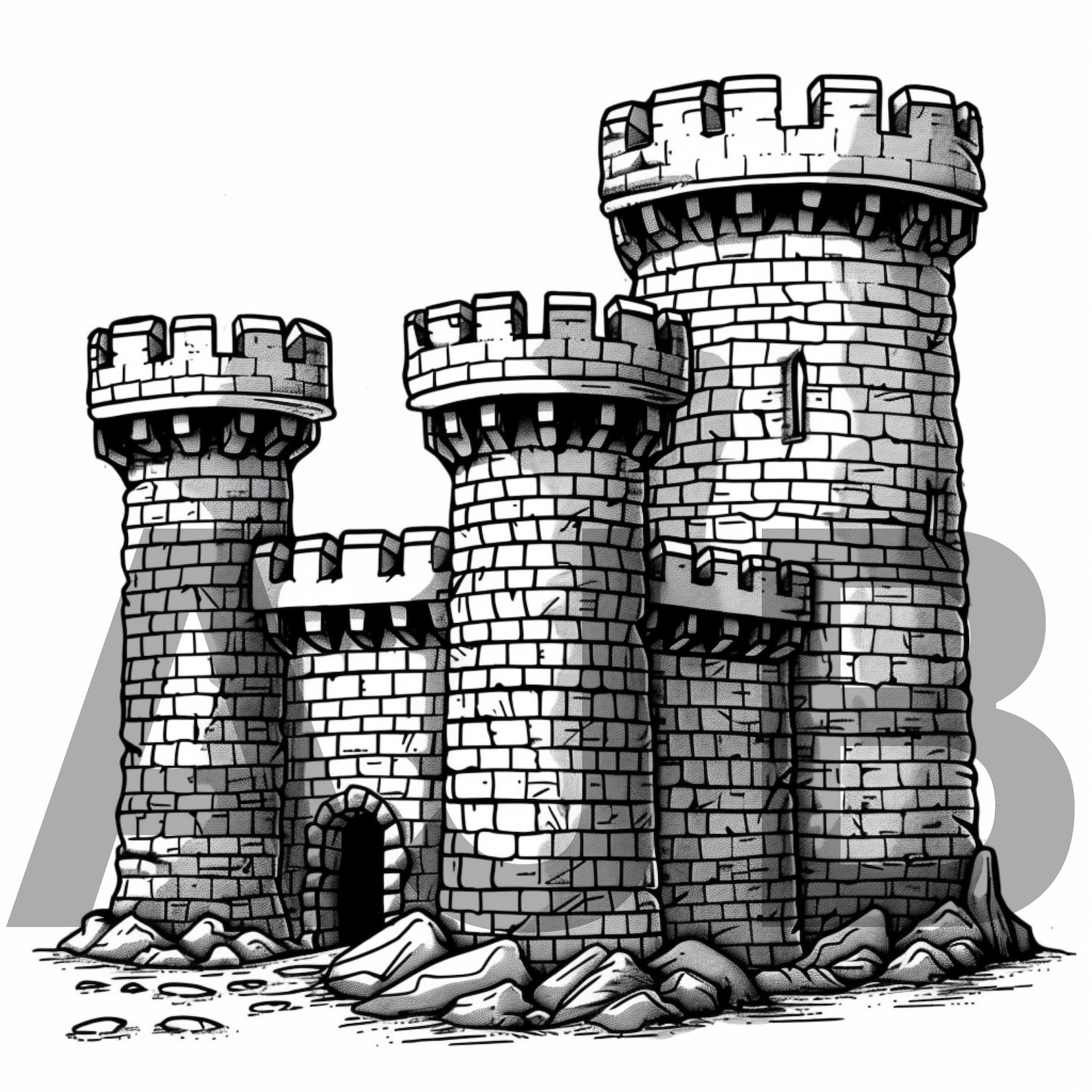 Castle Svg, Castle Png, Castle Dxf, Castle Cricut Design, Castle T ...