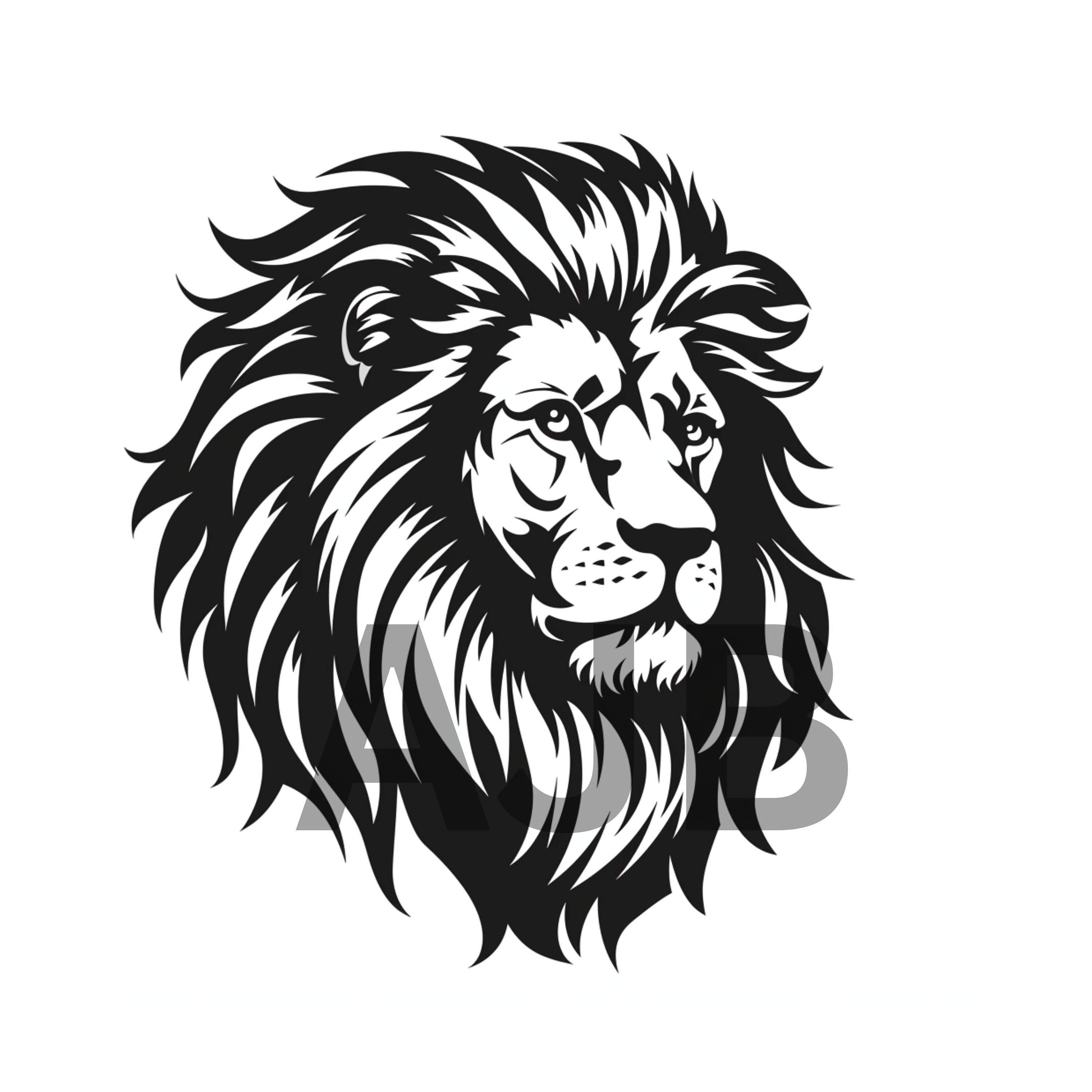 Lion Head Svg File, Lion Head Png File, Lion Head Dxf File, Lionhead ...