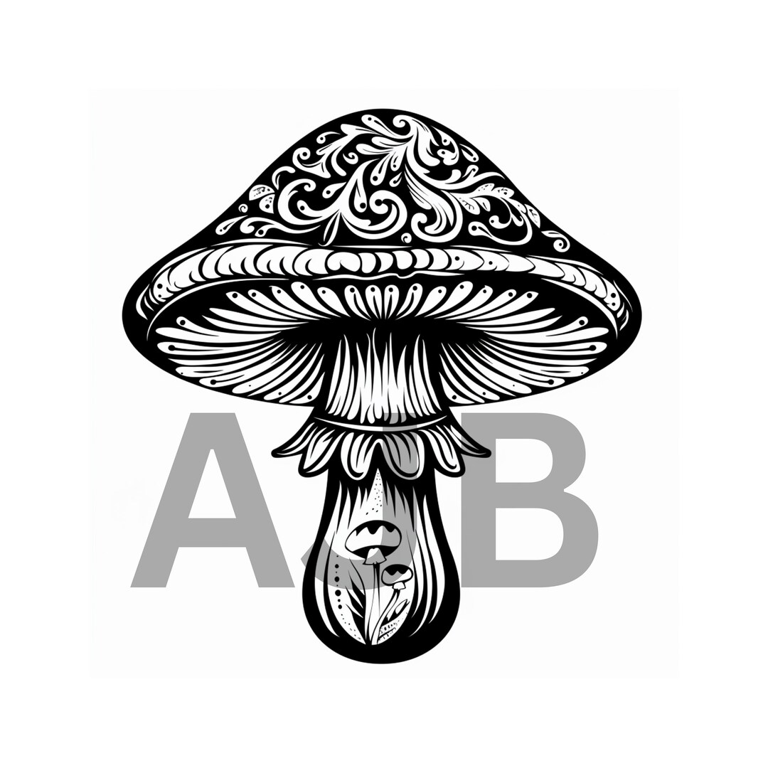 Mushroom Svg File, Mushroom Png File, Mushroom Dxf File, Mushroom Laser ...