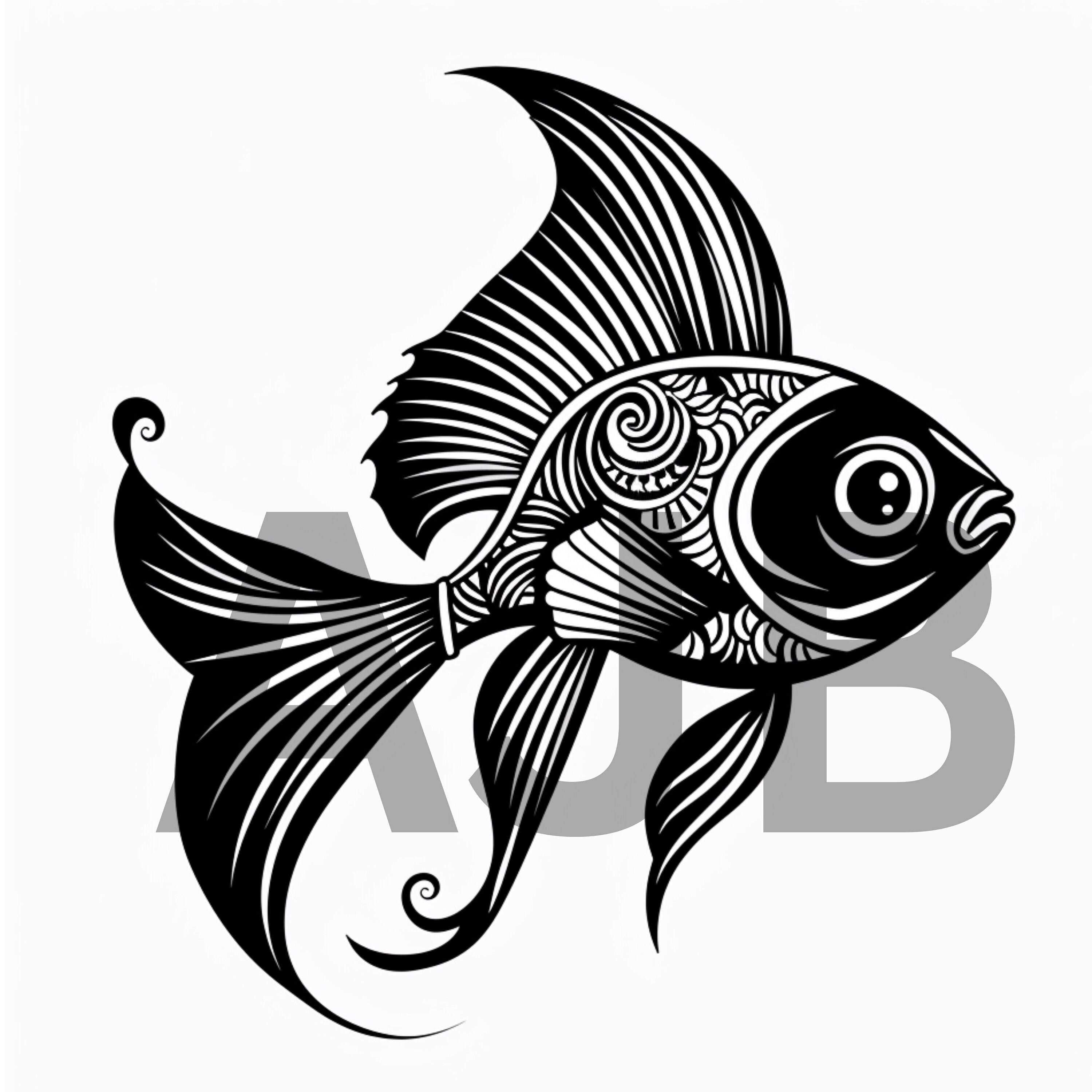Fish Svg File, Fish Png, Fish Dxf, Fish Cricut File, Fish T-shirt ...
