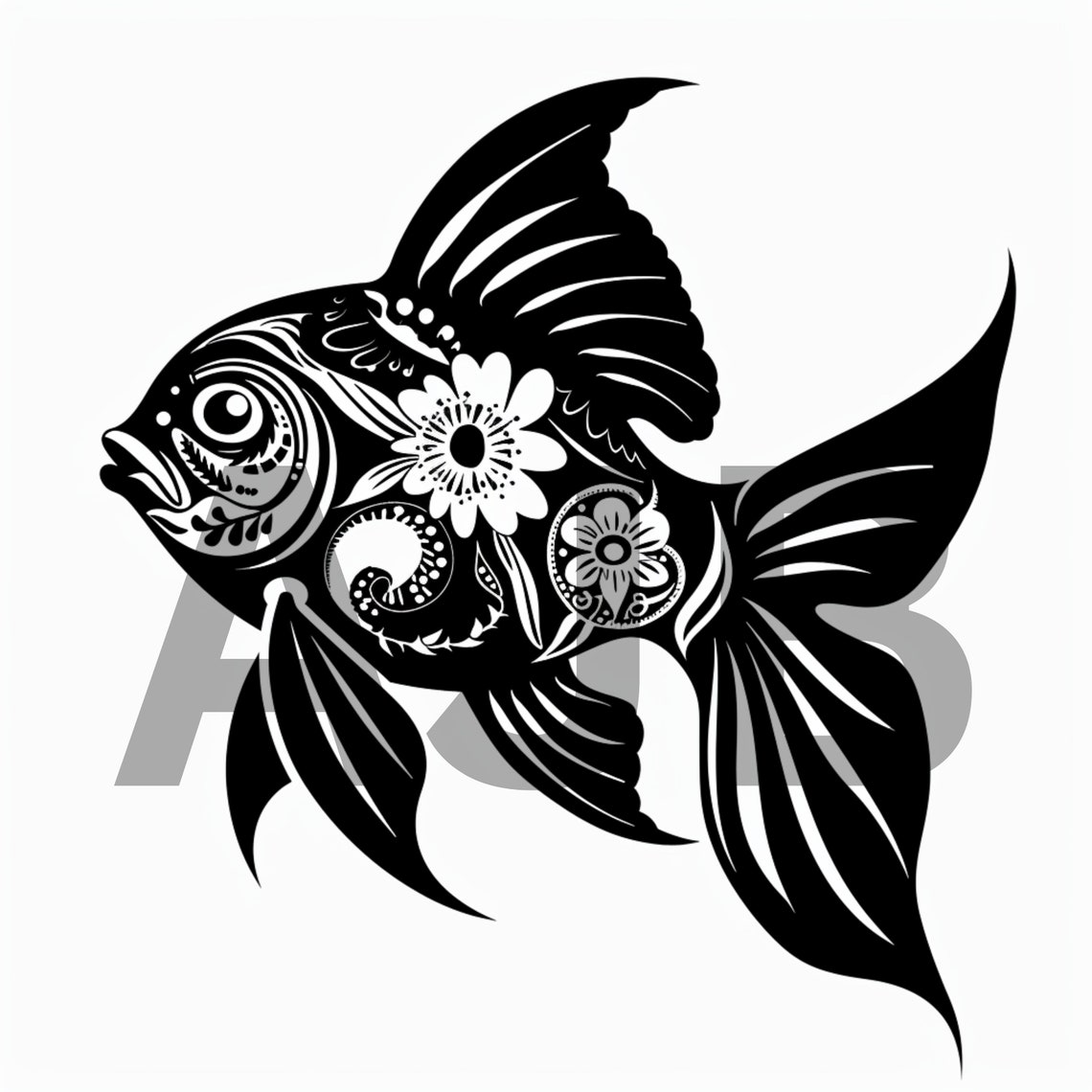 Fish Svg File, Fish Png, Fish Dxf, Fish Cricut File, Fish T-shirt ...