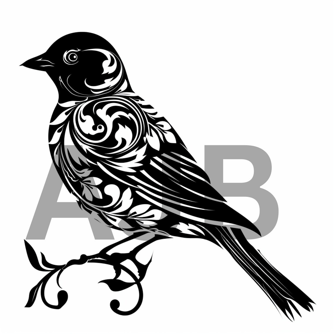 Bird Svg File, Bird Png File, Bird Dxf File, Bird Laser Engraving File ...