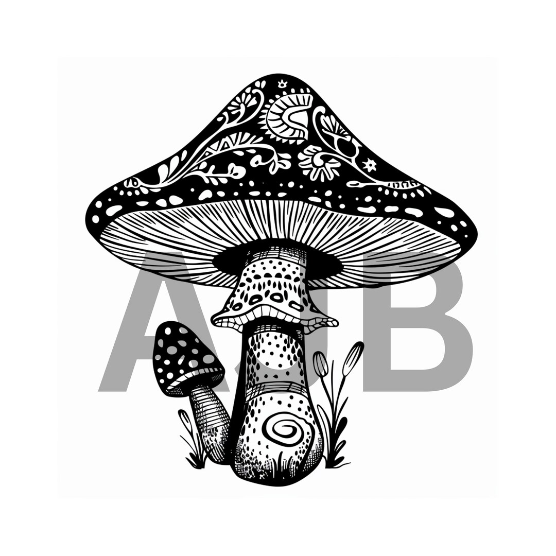Mushroom Svg File, Mushroom Png File, Mushroom Dxf File, Mushroom Laser ...