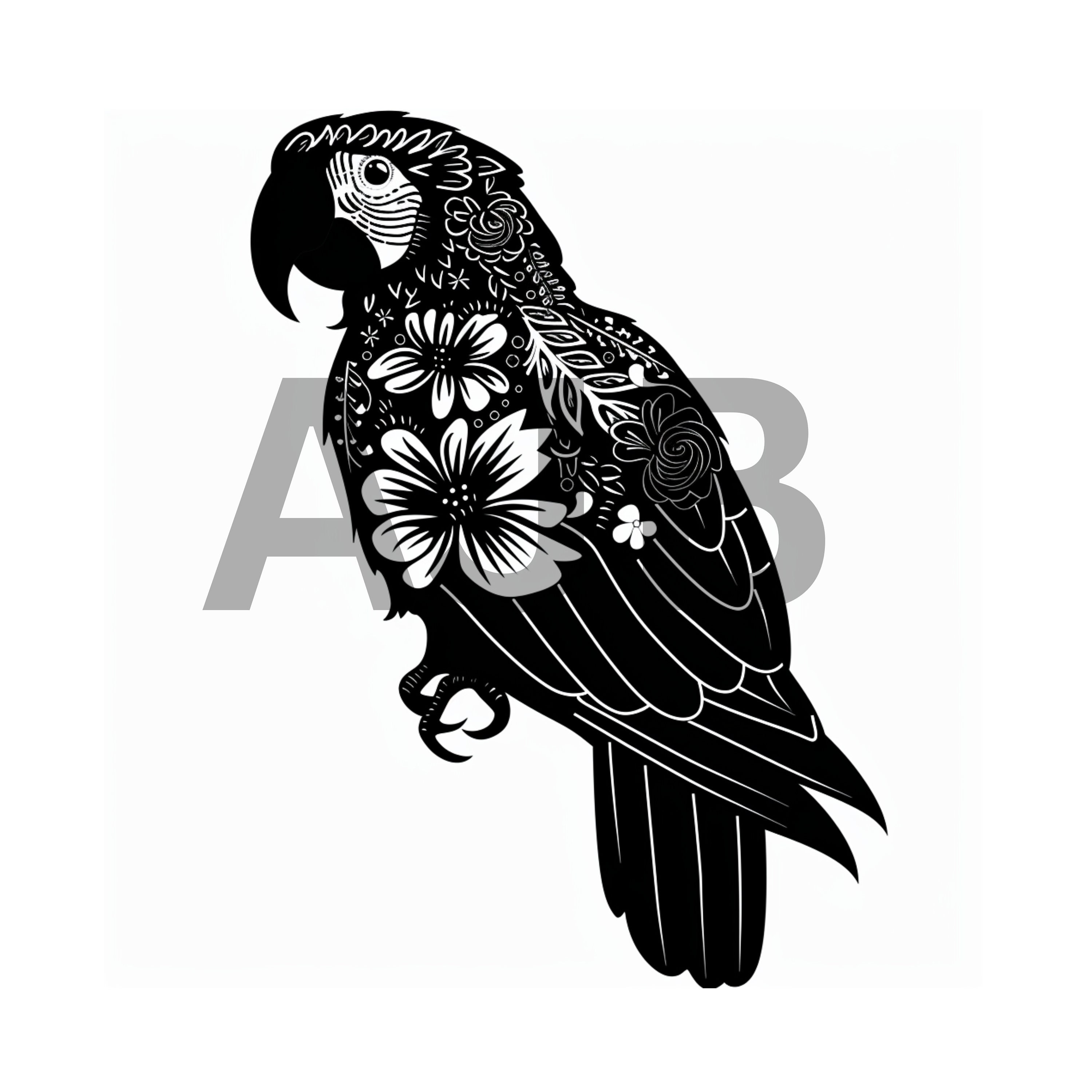 Parrot Svg File, Parrot Png File, Parrot Dxf File, Parrot Cricut ...