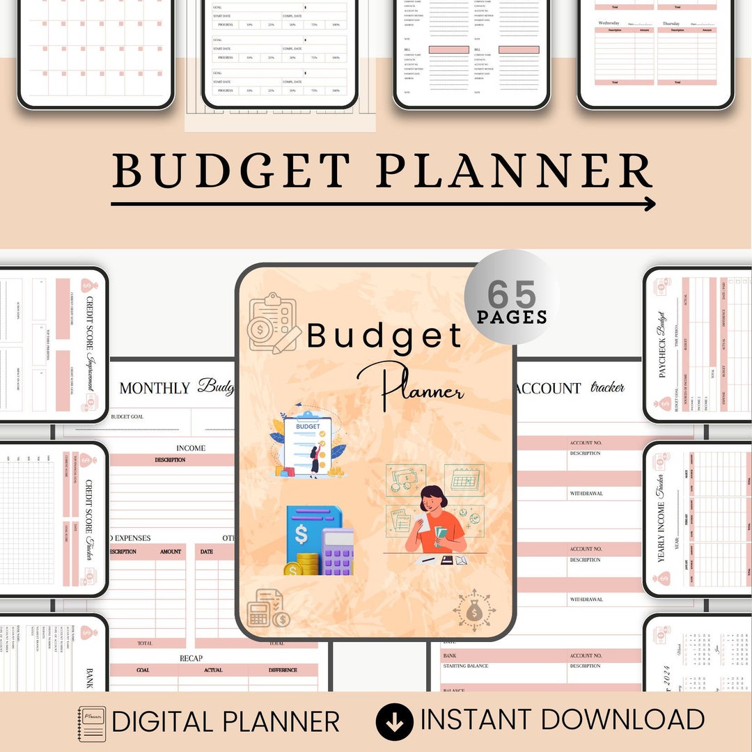 Digital Budget Planner / Finance Tracker / Finance Planner / Budget ...