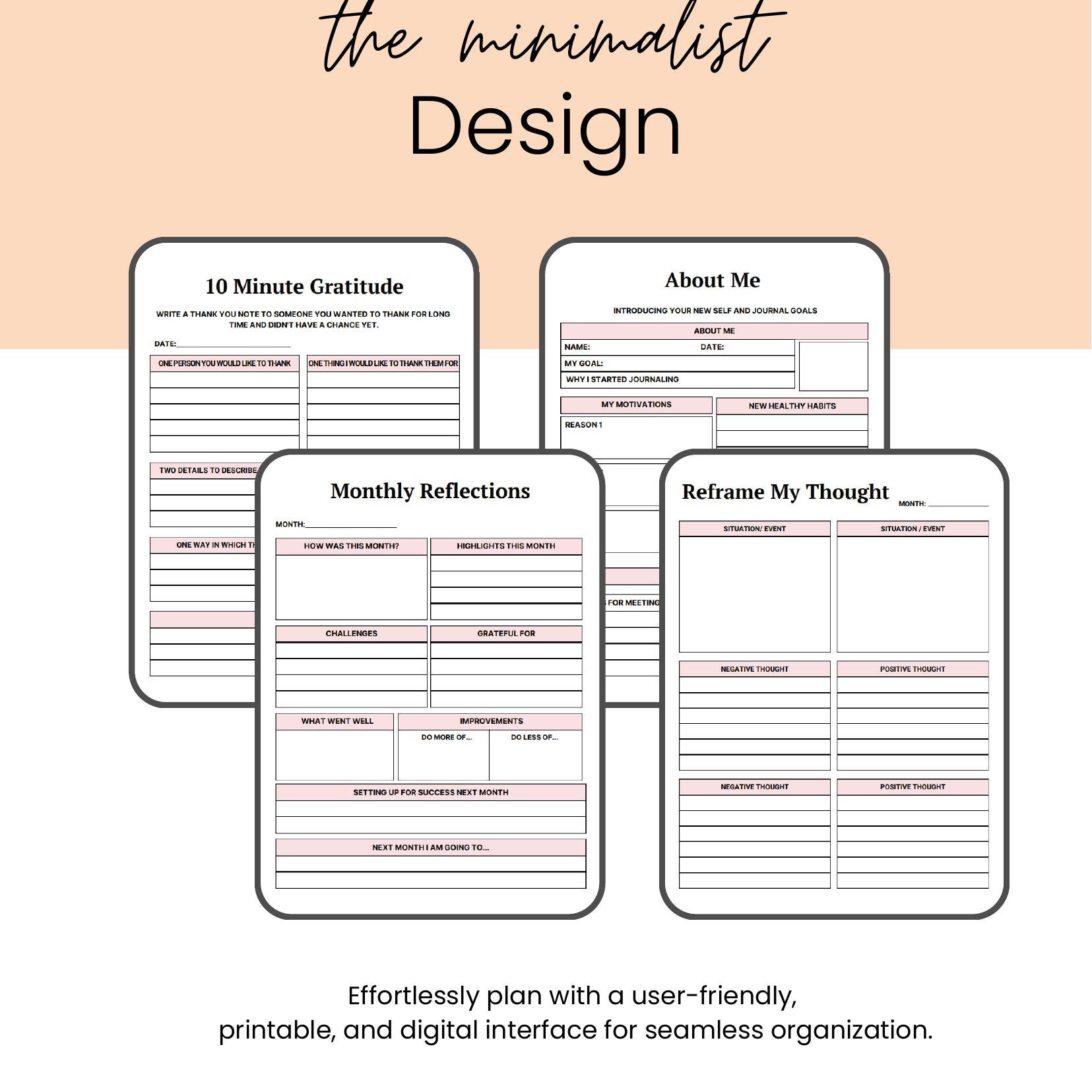 Gratitude Planner Mindfulness 2024 Planner Wellness Planner Thankful ...